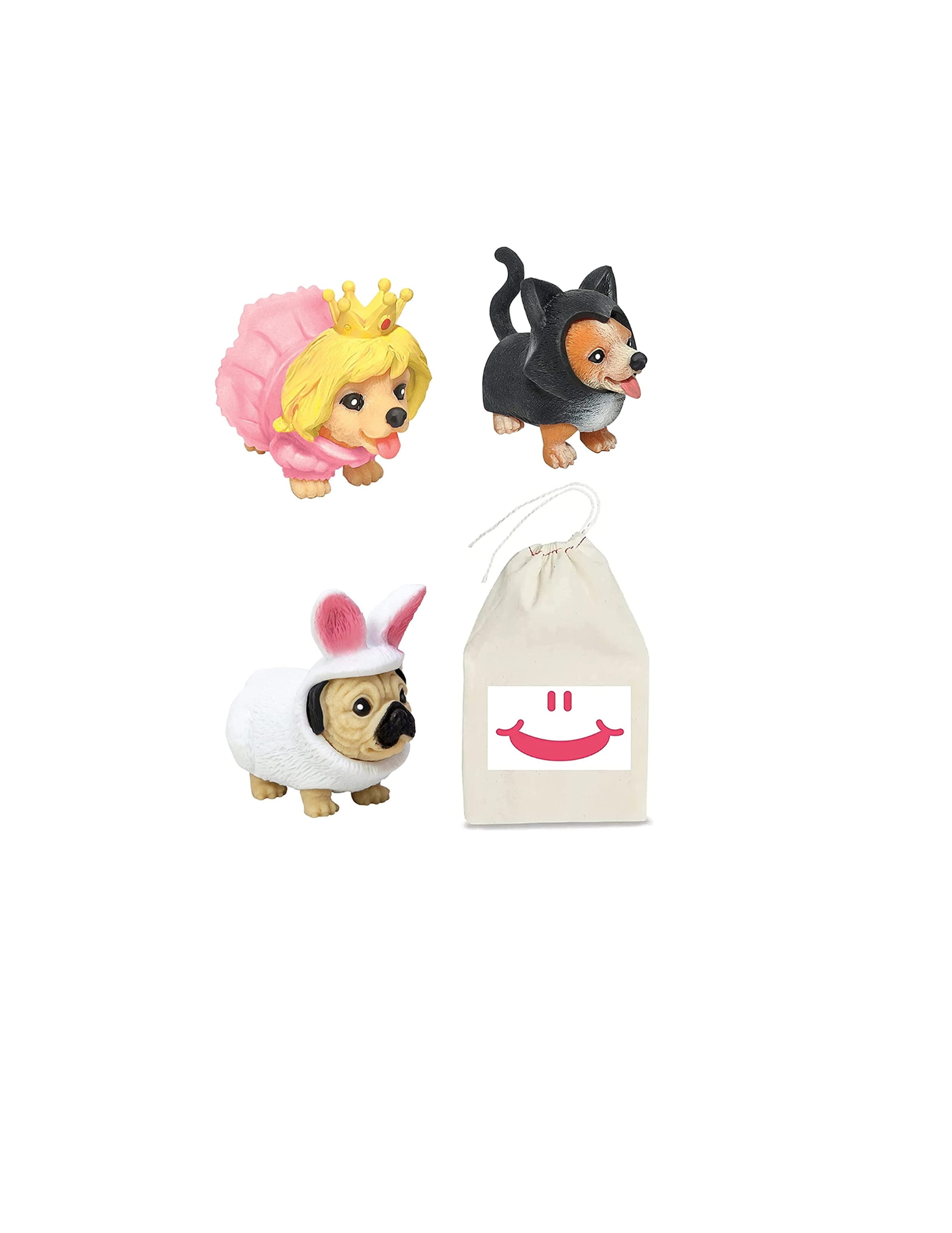 Schylling 3 Pocket Pups Squeeze Party Puppies- Adorable Removable ...