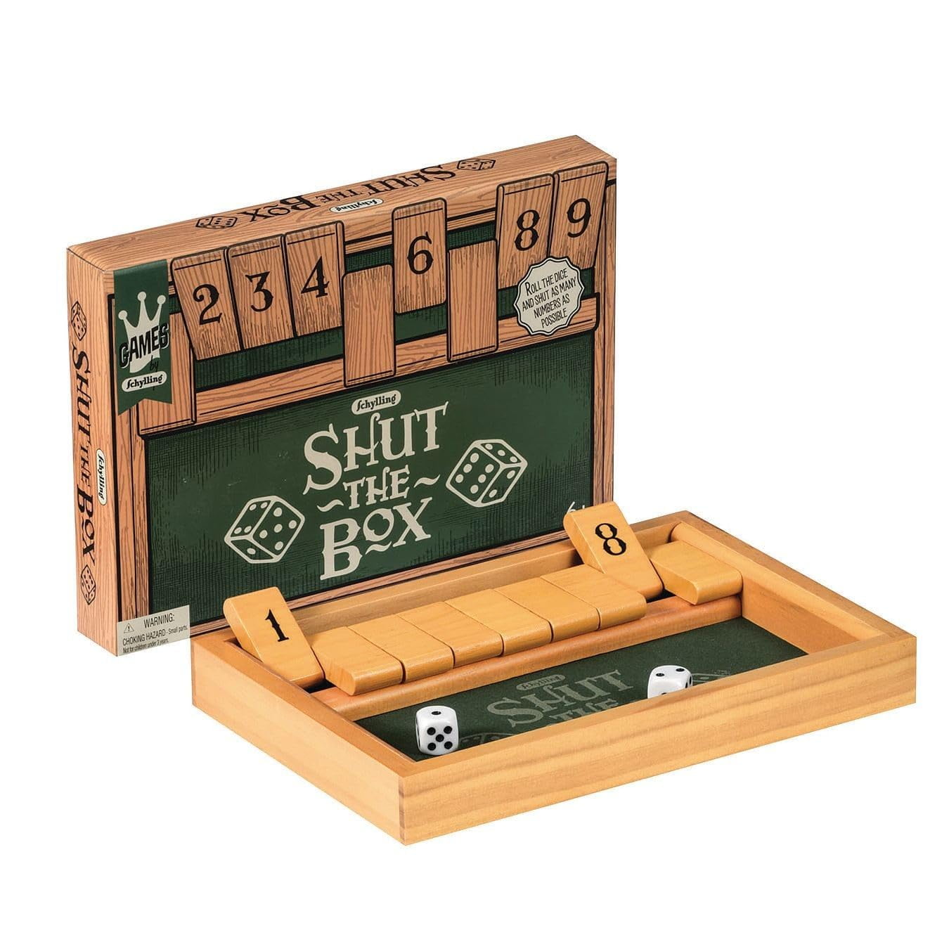 Schylling Shut the Box MMF7 - Family Game of Strategy and Chance ...