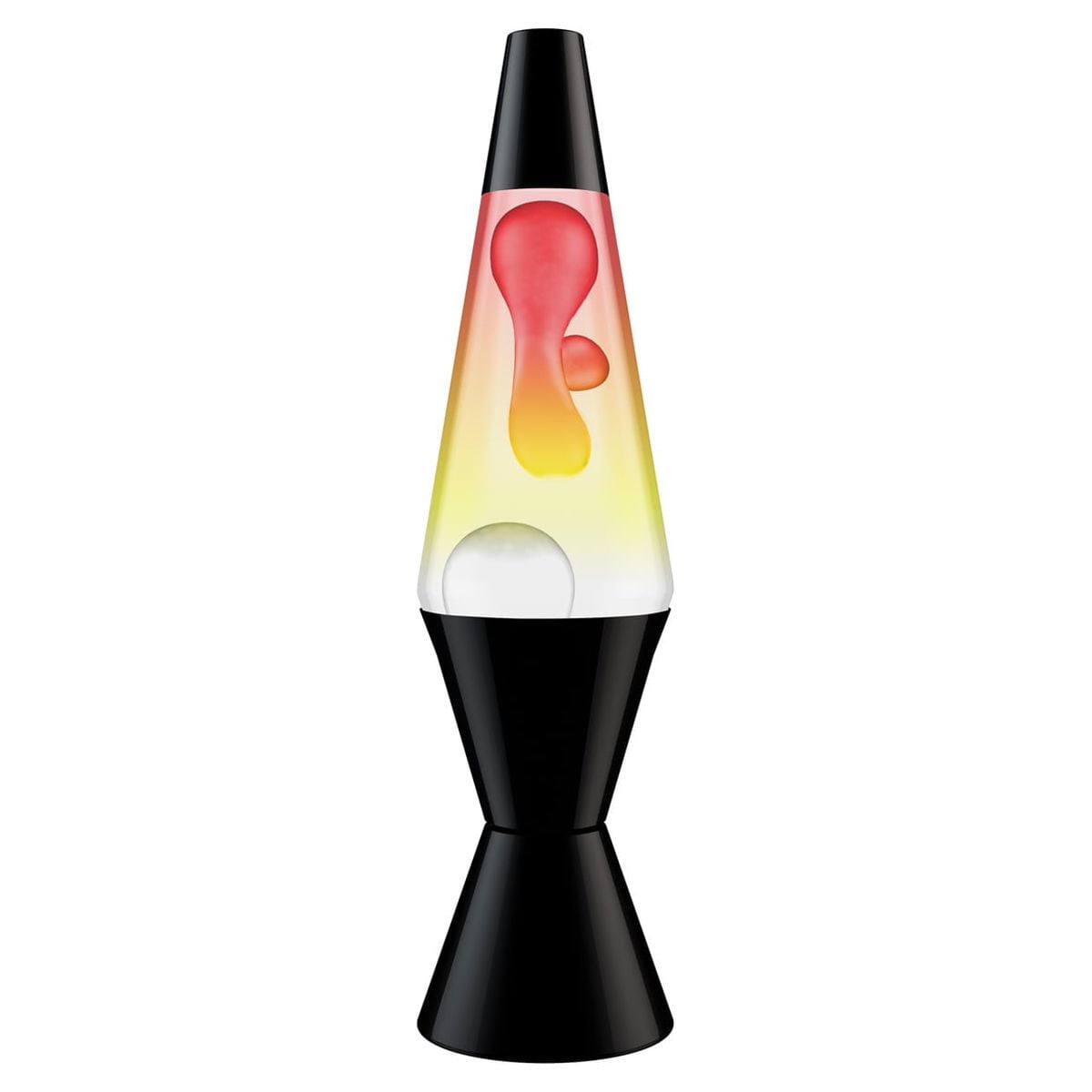 Original 14.5-Inch Tricolor Lava Lamp with Aluminum Base, White & Clear ...