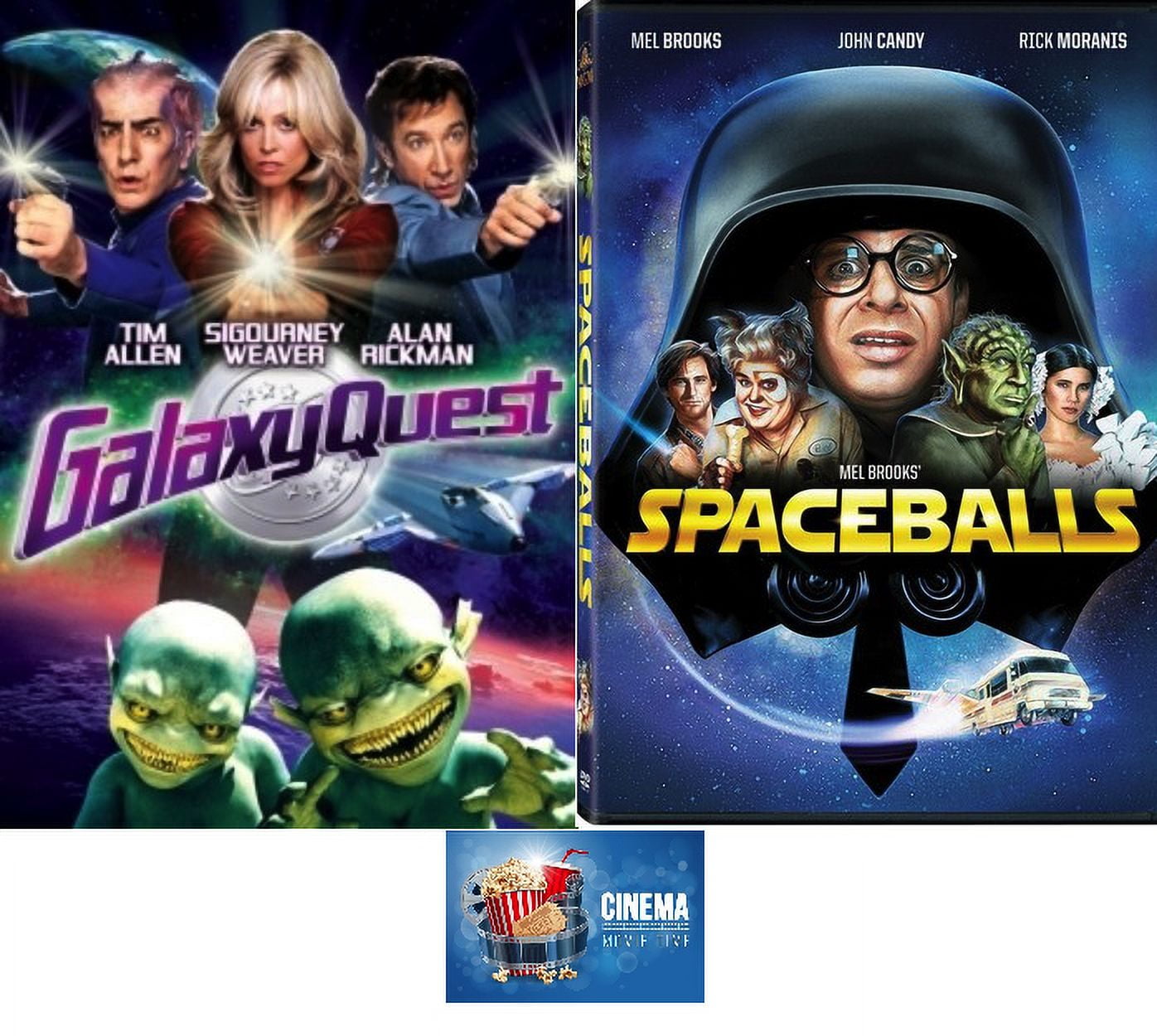 Sci-FI Comedy Double Feature Galaxy Quest & Spaceballs Includes Movie Time Art Card - Walmart.com