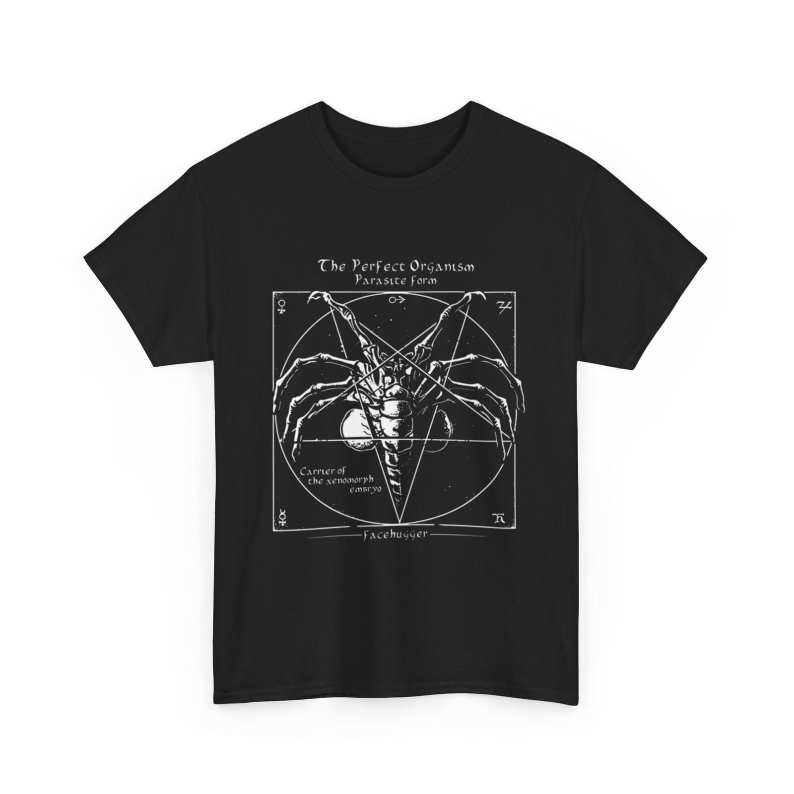 Sci-Fi Creature Encounter Shirt – Mysterious Alien Lab Style Graphic ...