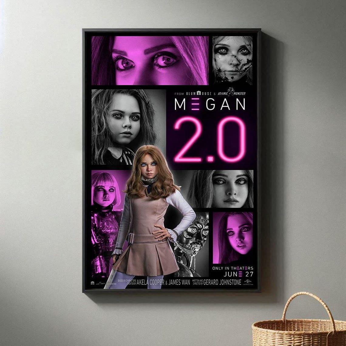 Sci-Fi Horror AI Doll Megan Sequel Lab Minimalist Black and White Mid ...