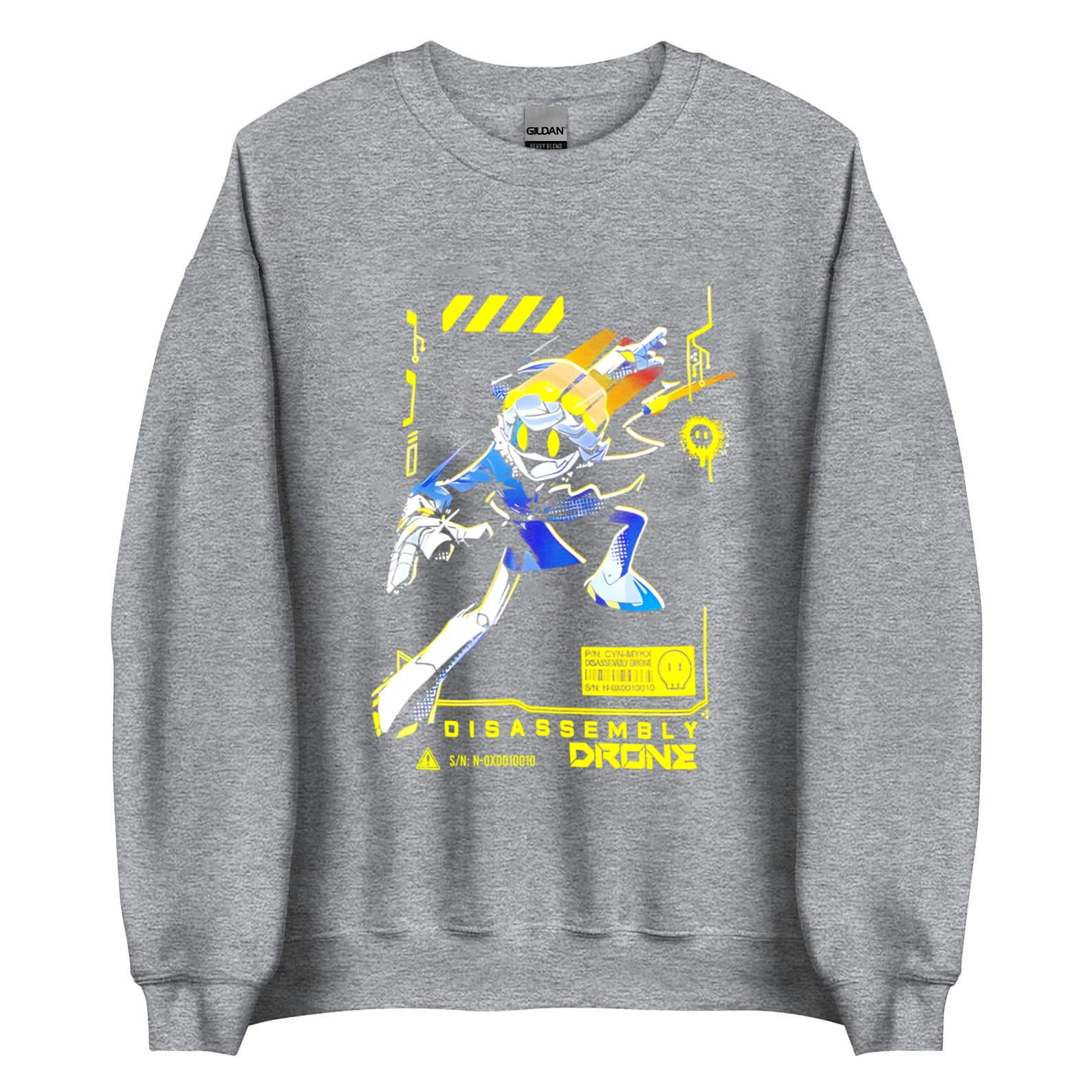 Sci-Fi Inspired Graphic T-Shirt, Trendy Robot Animation Tee - Walmart.com