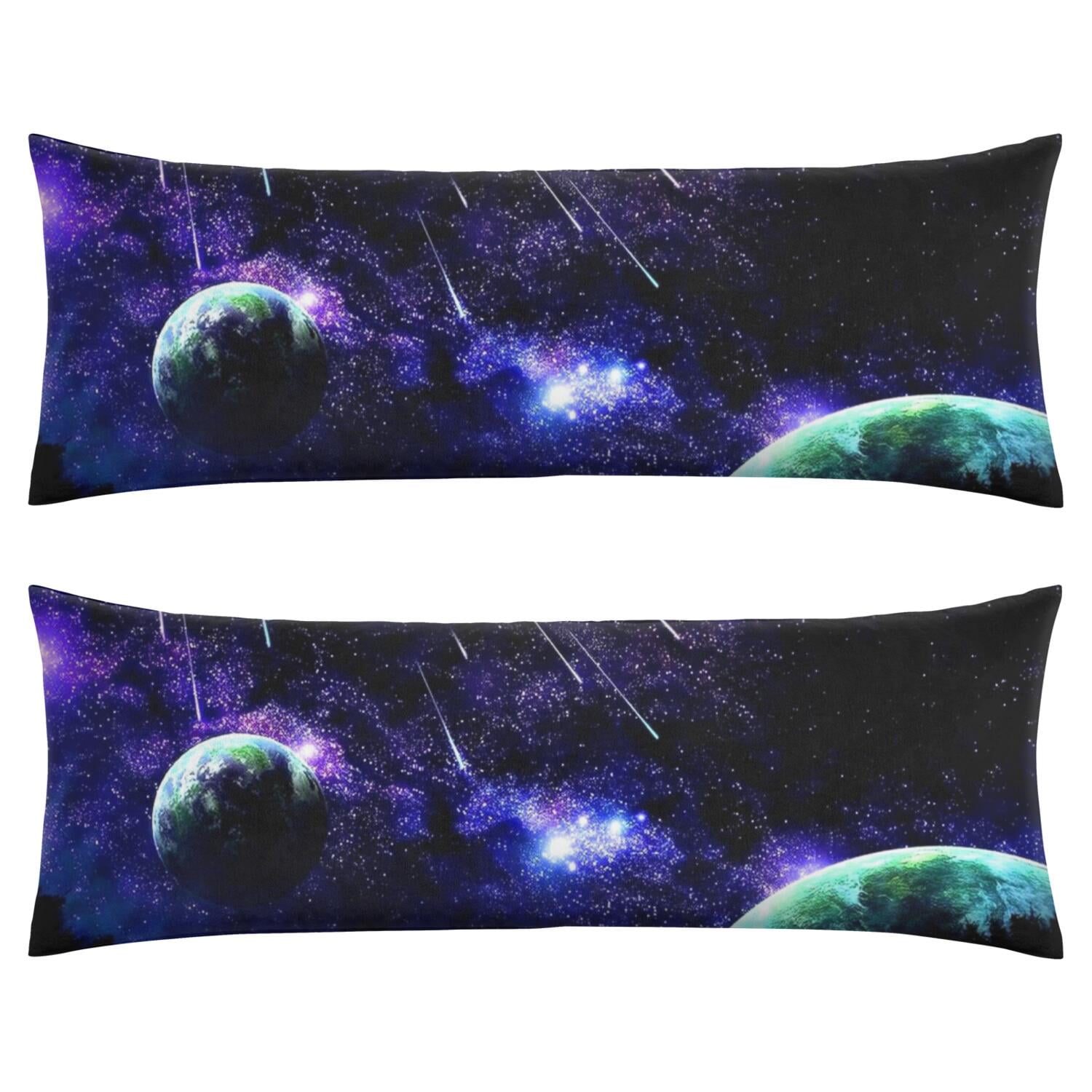 Sci-Fi Lovers Body Pillow Cover 20x54 - Durable Space Geek Design with Invisible Zipper for Easy ...