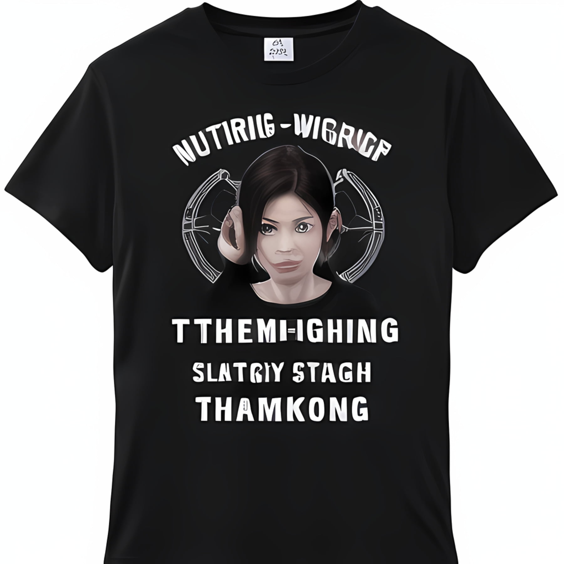 Sci Fi Mashup Tee: Natalie Portman Design with Quirky Text - Walmart.com