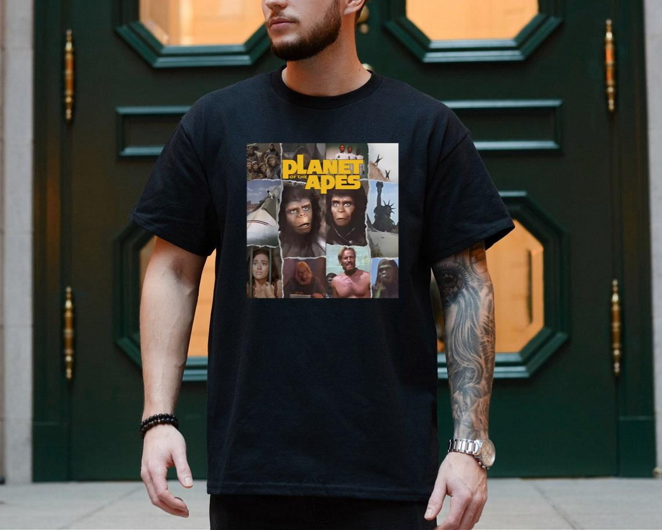 Sci-Fi Movie Graphic Tee, Iconic Ape Character Design Tshirt - Walmart.com