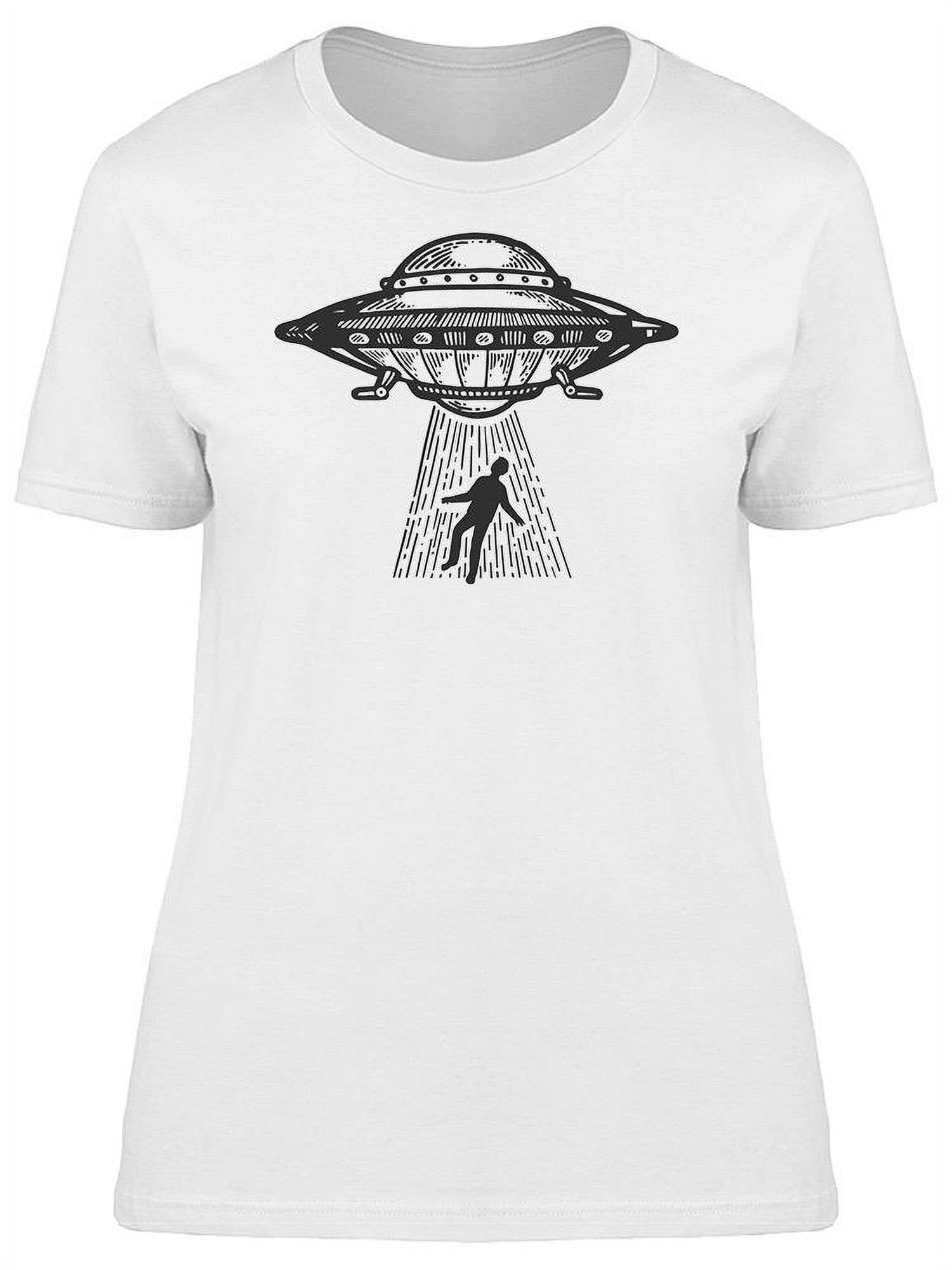 Sci-Fi Ufo Alien Abduction T-Shirt Women -Image by Shutterstock, Female ...