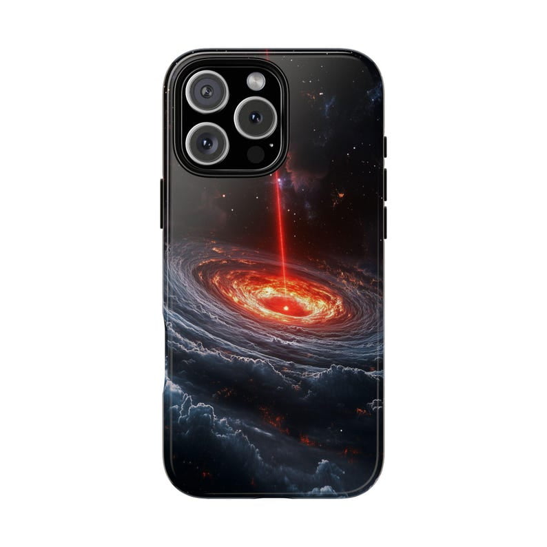 Sci-Fi Vortex Red Beam Nebula Galactic Cloud Artwork Phone Case with ...