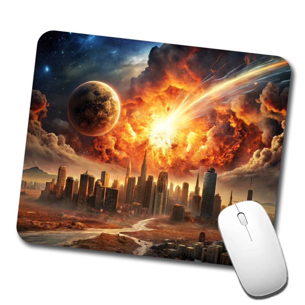 Sci-fi Doomsday End of the World Explosion Mouse Pad Low Profile Gaming ...