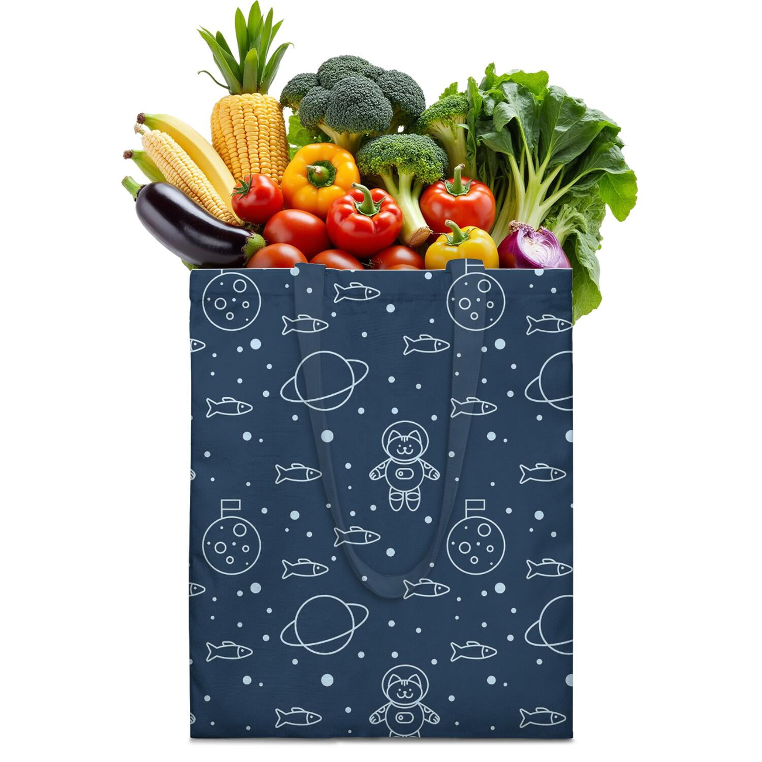 Sci-fi Lovers Canvas Tote Bag – Space Galaxy Astronaut Planet Starry ...