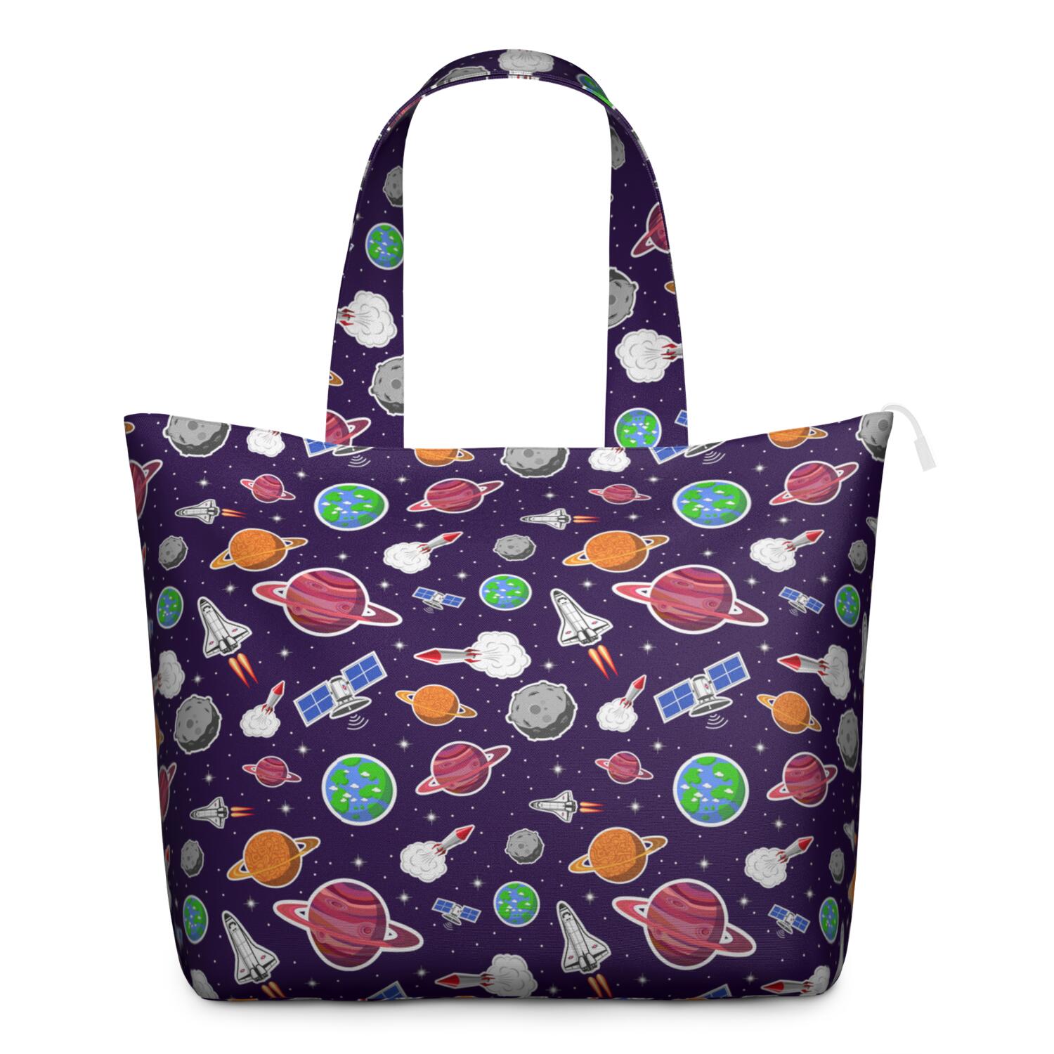 Sci-fi Lovers Weekender Bag Featuring Nebula Cosmic Alien Artwork ...