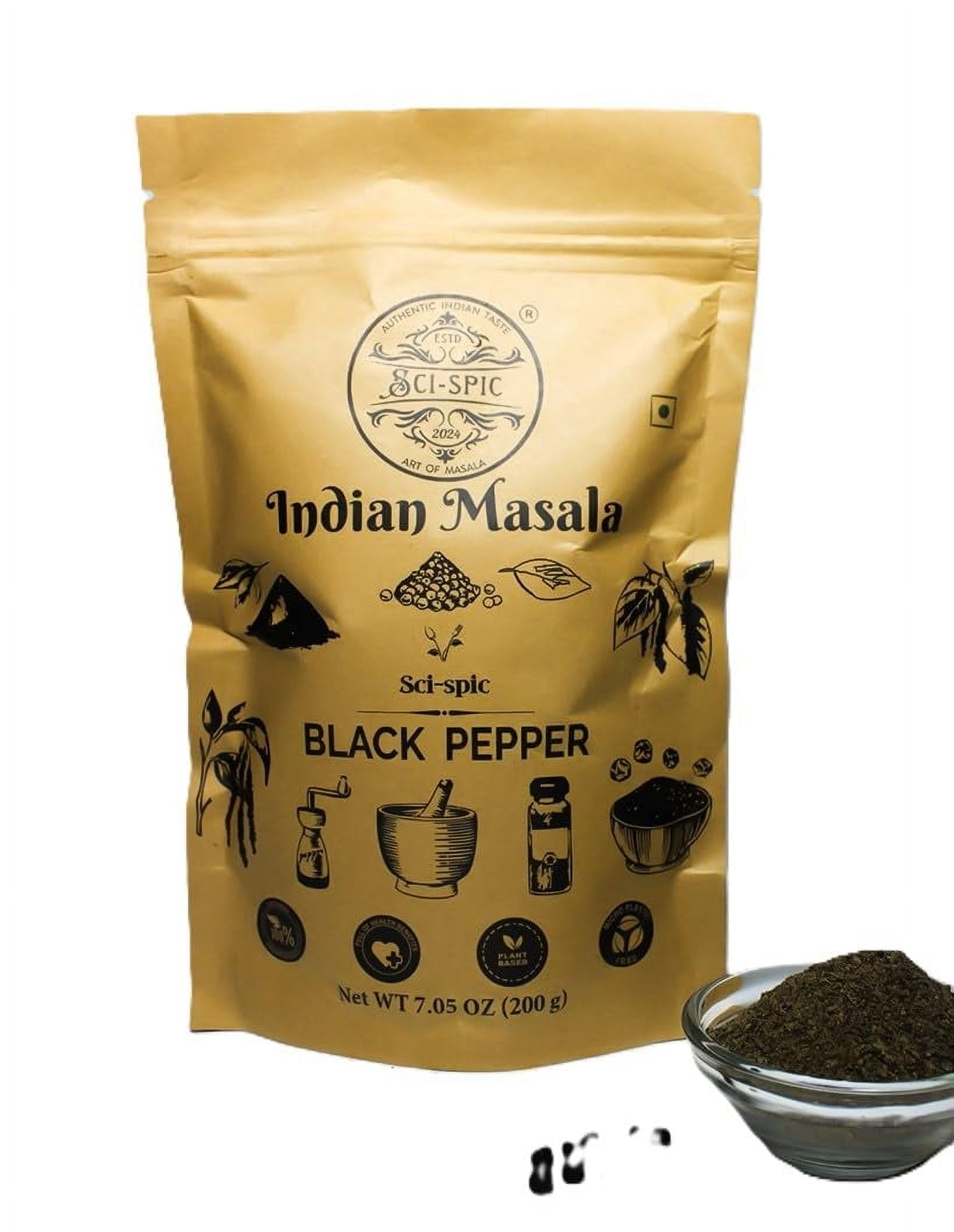 Sci-spic Indian Masala black pepper HYZ01 Powder, 7.05 oz (200 g ...