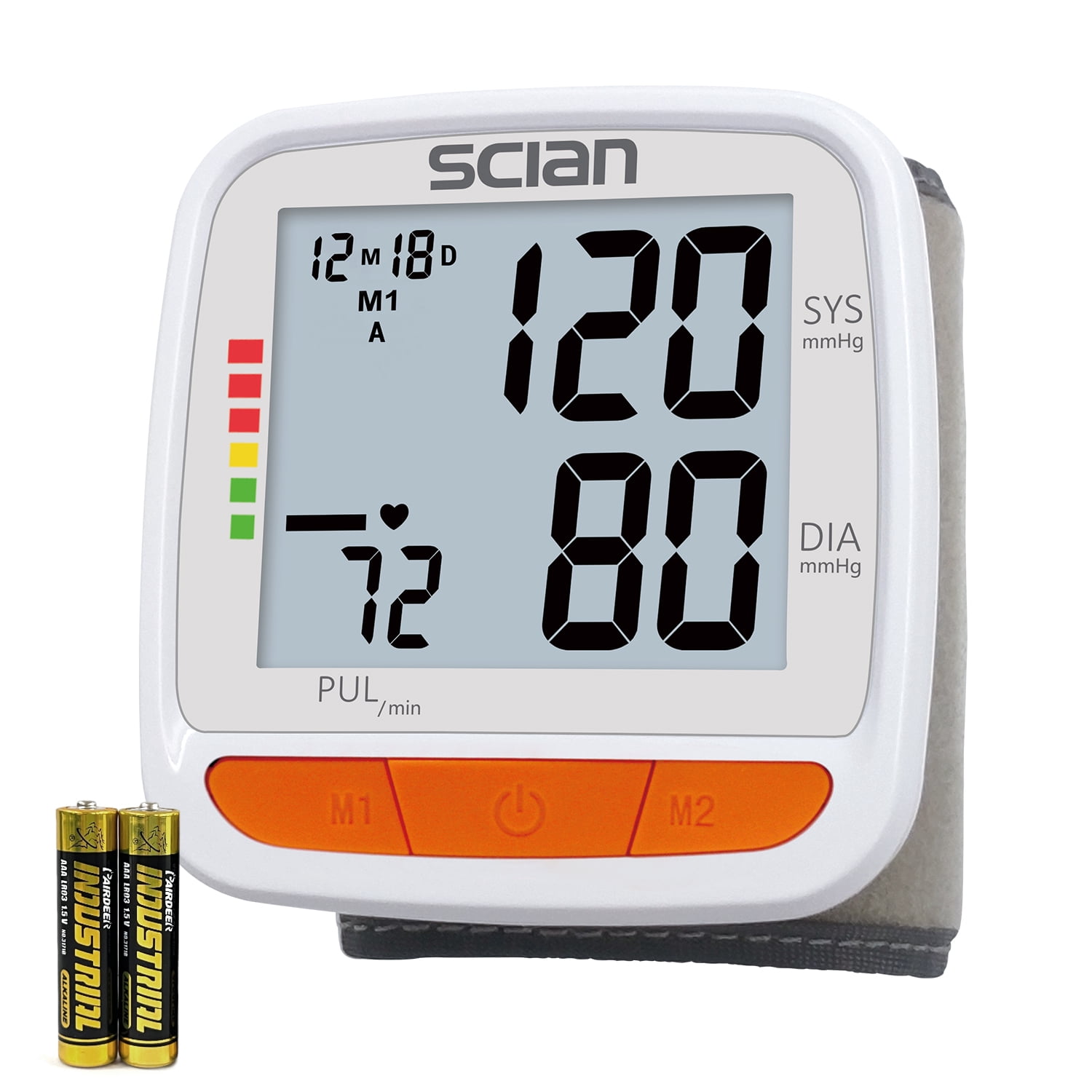 Scian LCD Digital Wrist Blood Pressure Monitor Automatic Machine Tester ...