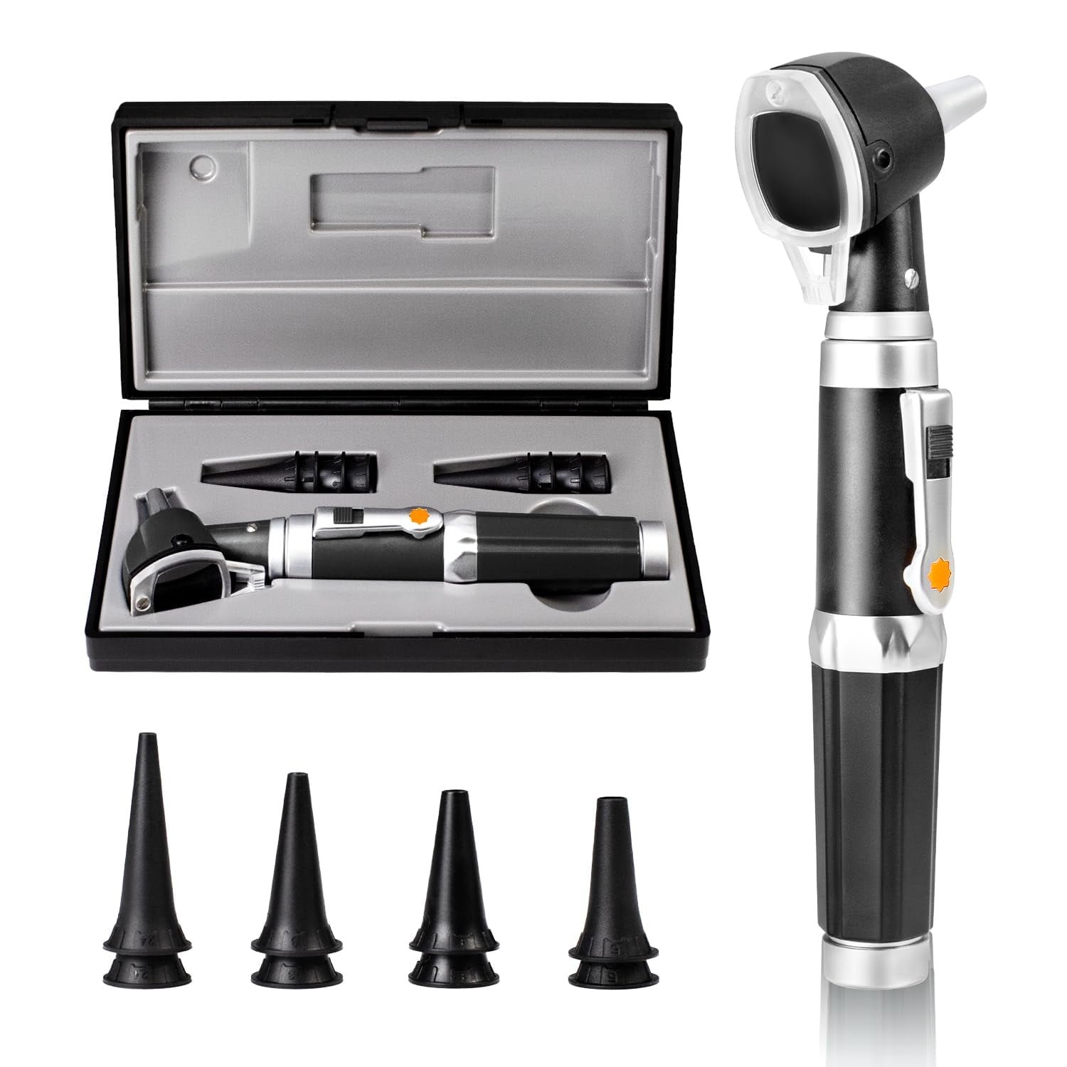 Scian Otoscope - Ear Scope with Light, Fiber Optic Otoscopes with Hard ...