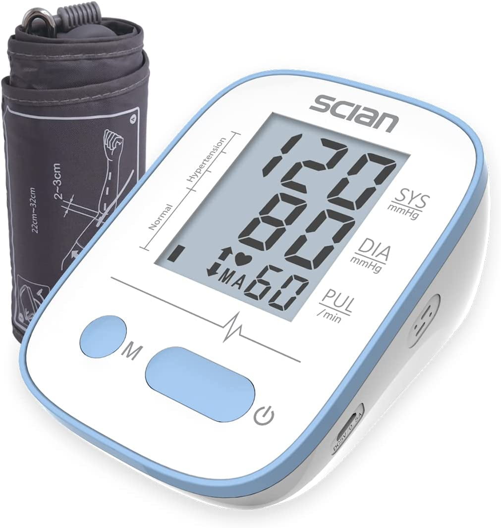 Scian Upper Arm Blood Pressure Monitor BP Cuff Gauge Pulse Automatic ...