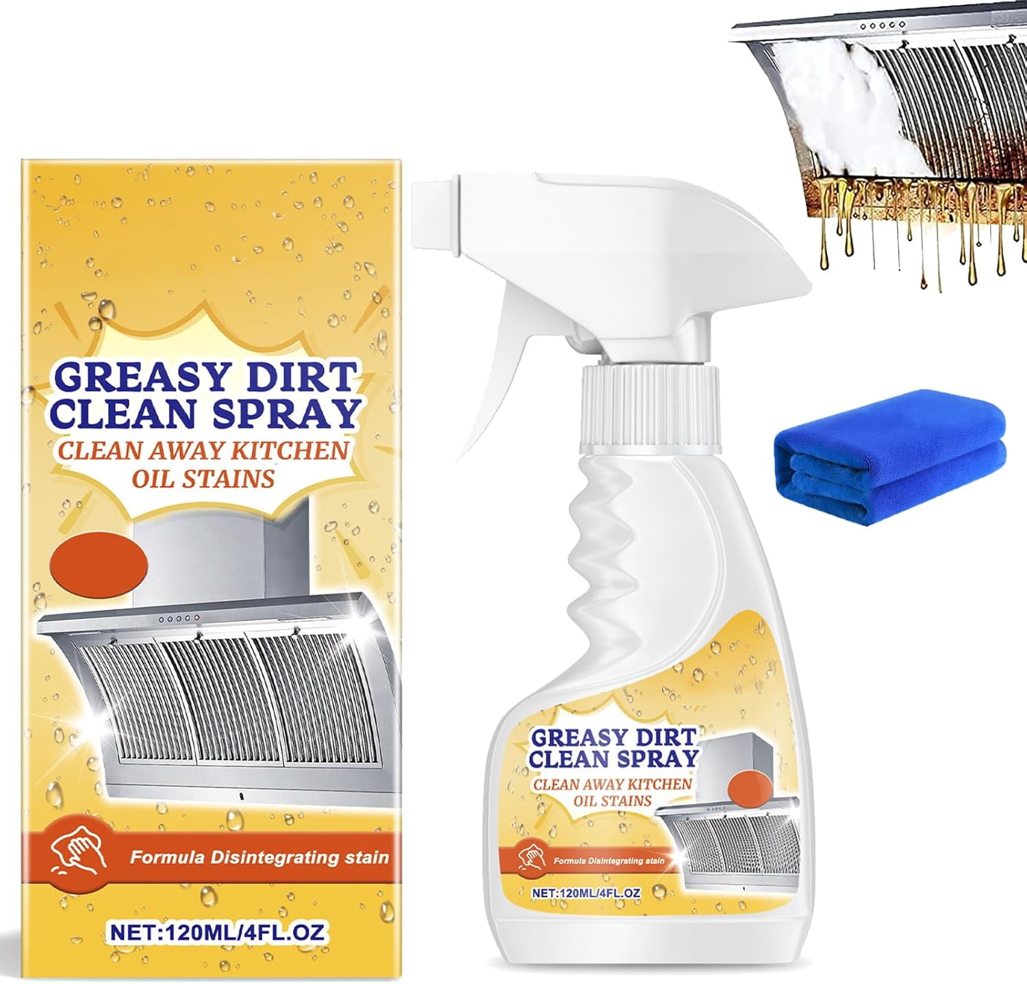 Sciasi Multifunctional Powerful Kitchen Foam Cleaner, 120ml/4fl.Oz ...