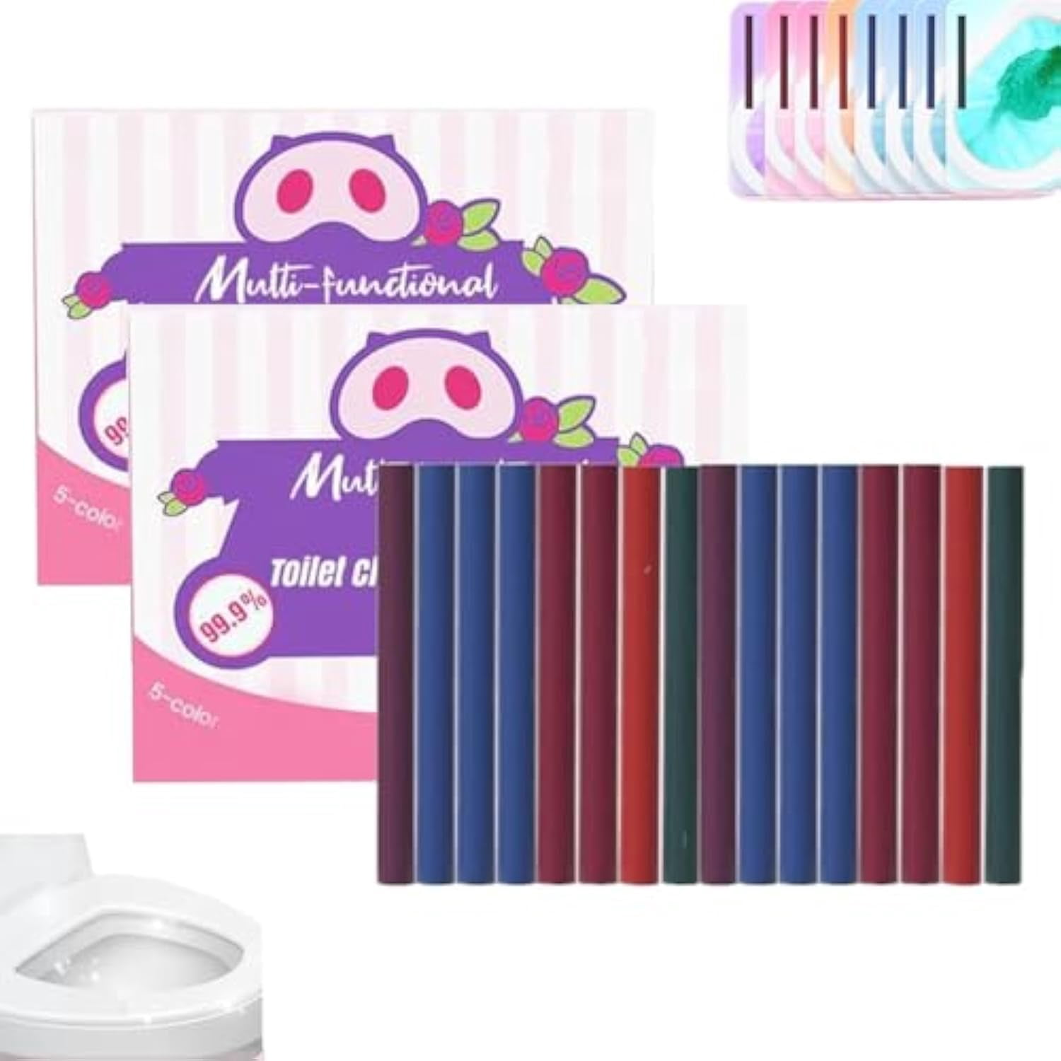Sciasi Toilet Cleaning Sticks, Multi-functional Concentrated Toilet ...