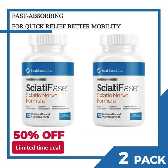 Sciatic Nerve Health Support Supplement - 240 Capsules CUP - Walmart.com