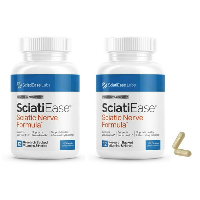 Sciatic Nerve Support Formula – 120 Capsules for Nerve Health, Comfort ...