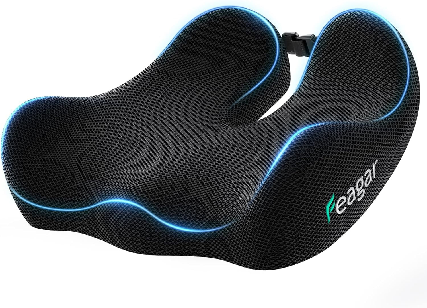 Sciatica & Tailbone Pain Relief Seat Cushion - Extra Thick Memory Foam ...