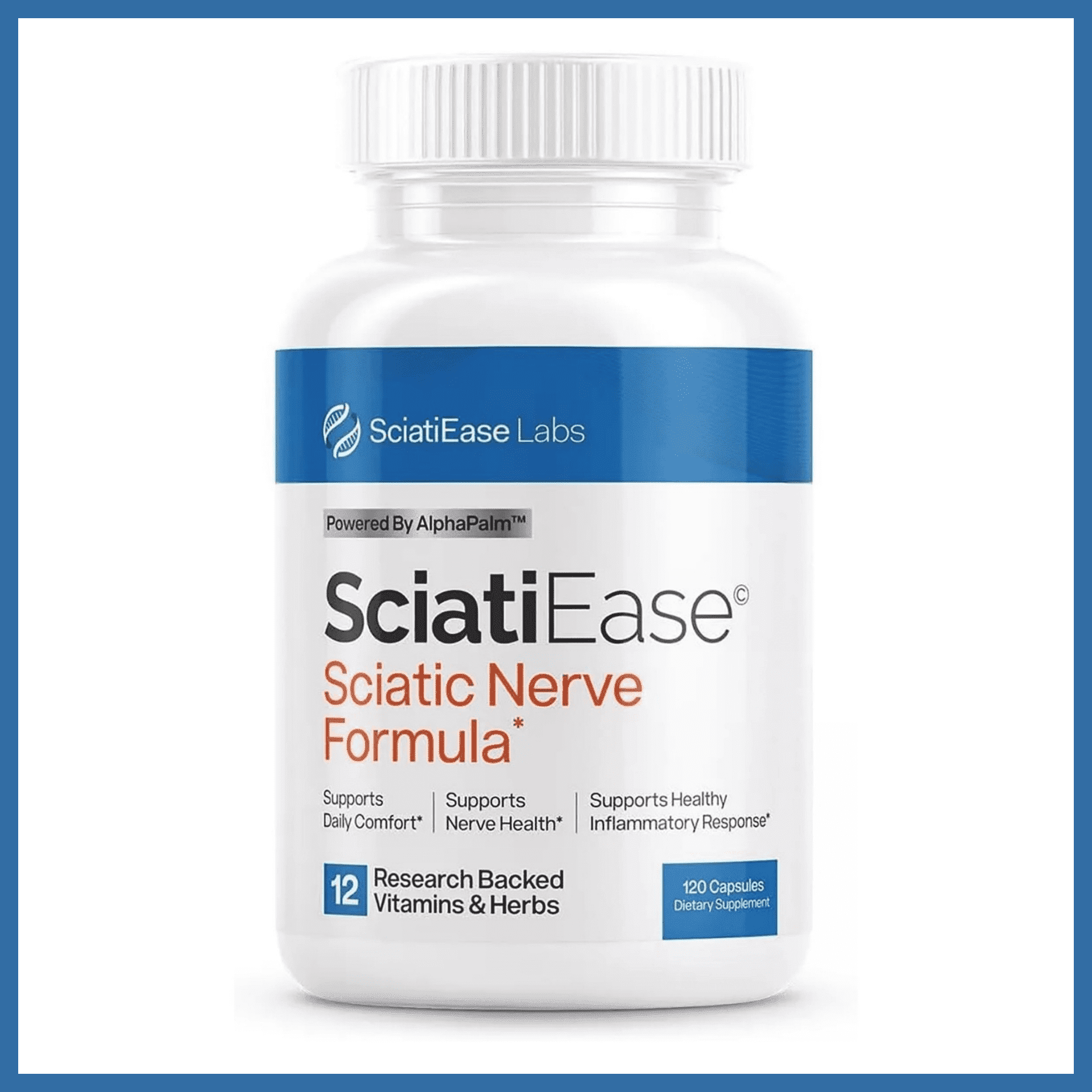 Sciatiease_Sciatic_Nerve_Health_Support - 120 Caps - Walmart.com