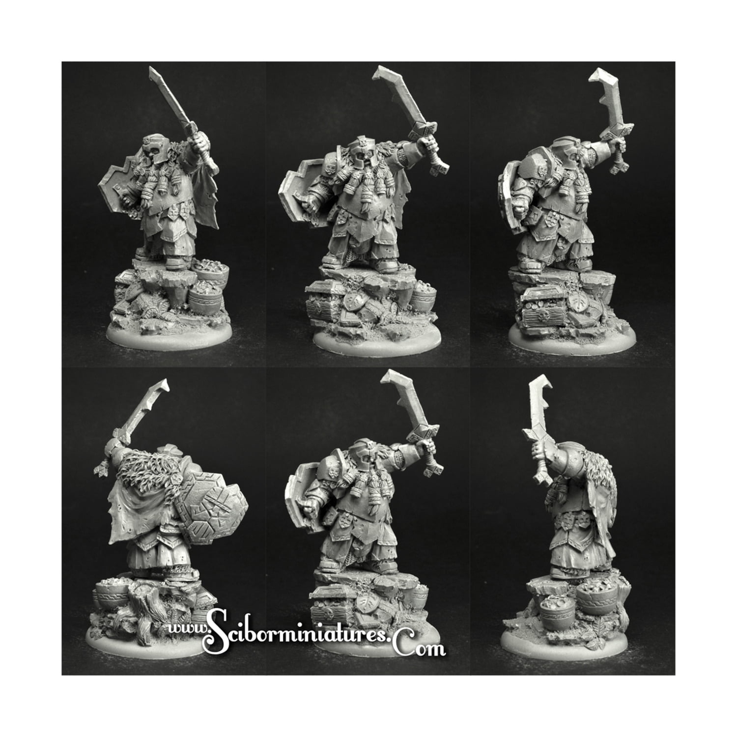 Scibor Monstrous Miniatures Dwarf Lord Kromdal New - Walmart.com