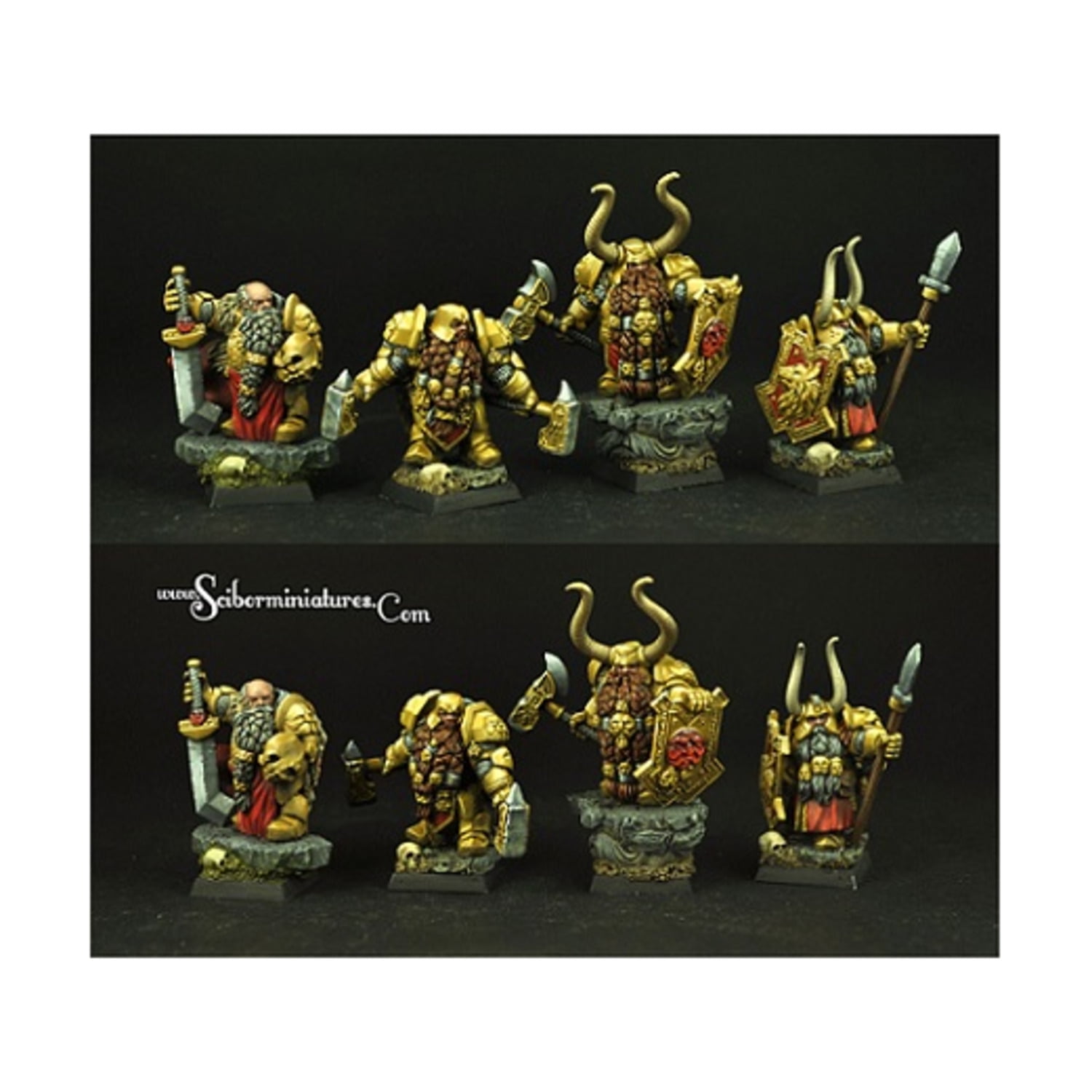 Scibor Monstrous Miniatures Dwarf Lords Set #4 New - Walmart.com