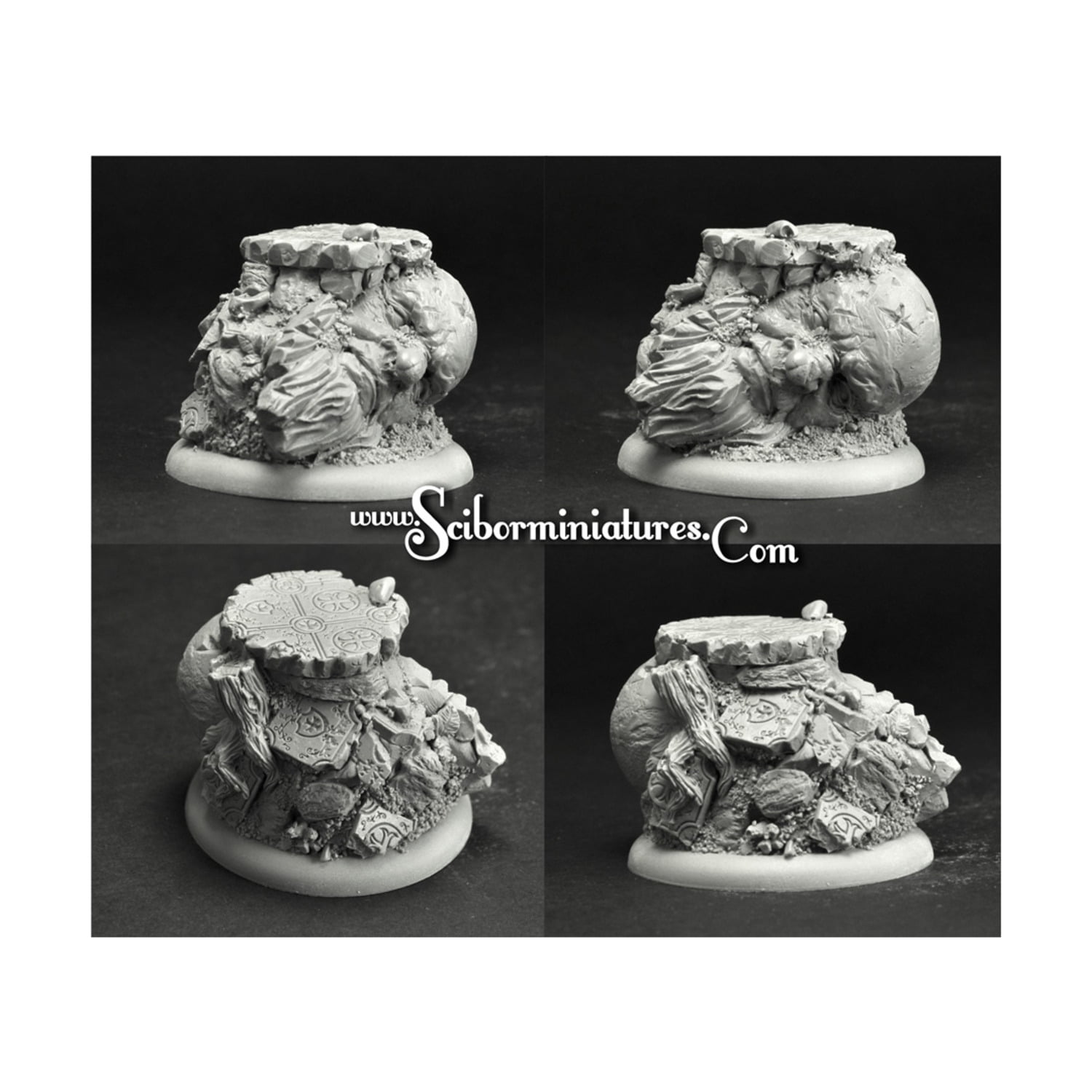 Scibor Monstrous Miniatures Dwarven Ruins - 50mm Round Edge Base #3 New ...