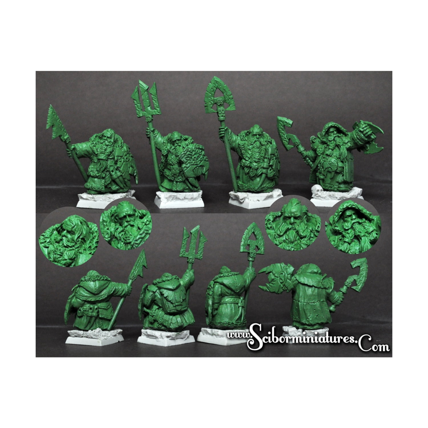 Scibor Monstrous Miniatures Walarus Warriors 4 Miniatures Set #1 New ...