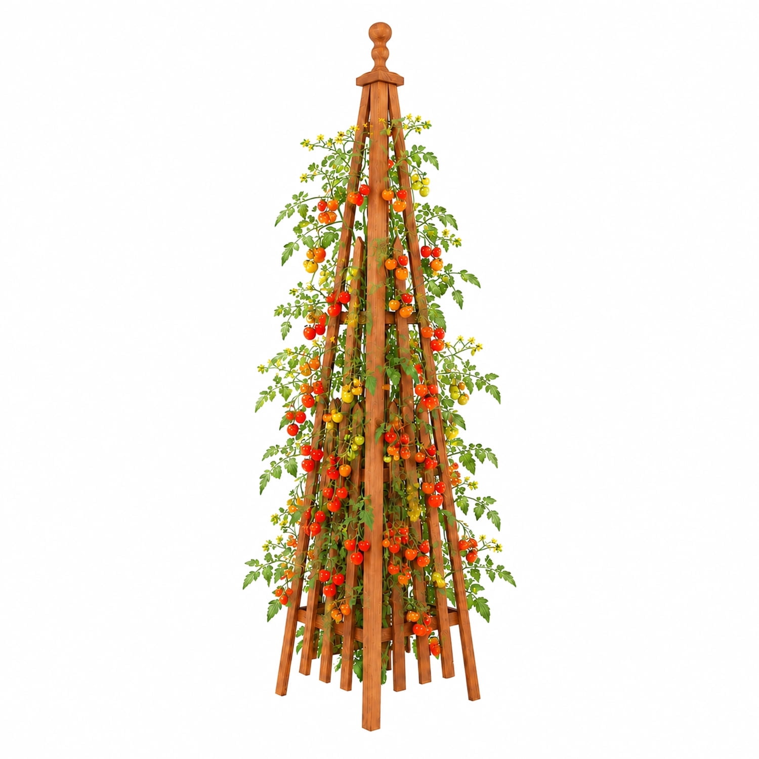 ScienGarden 68 in Wood Obelisk Trellis for Climbing Plants,Outdoor ...