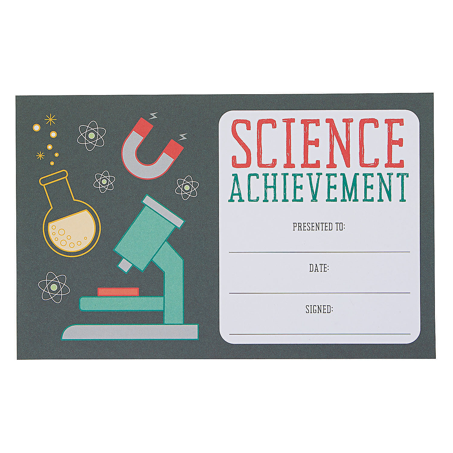 Science Achievement Award Certificate - Stationery - 25 Pieces ...