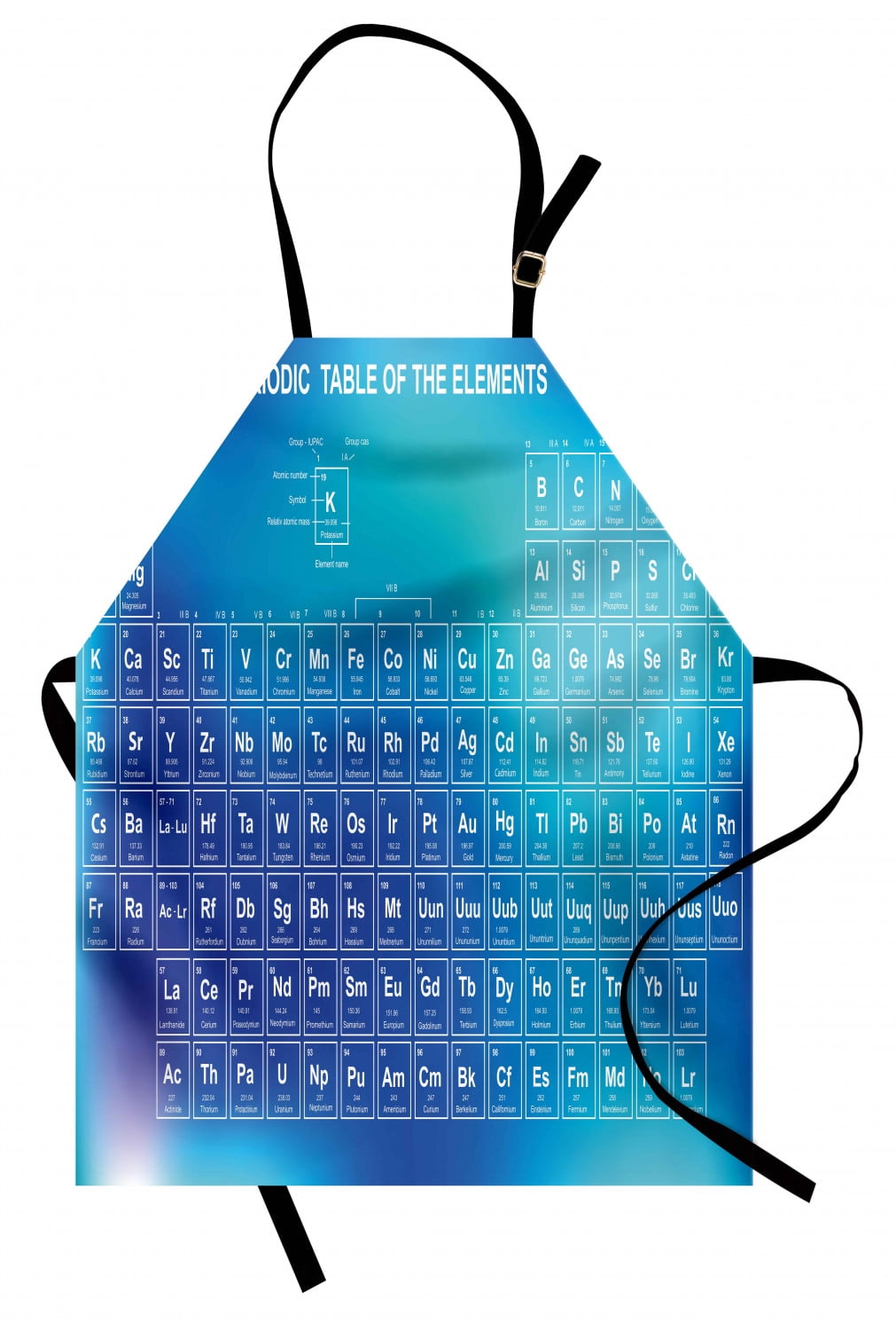 Science Apron Chemistry Element Table Modern Image with Blue Attentive ...