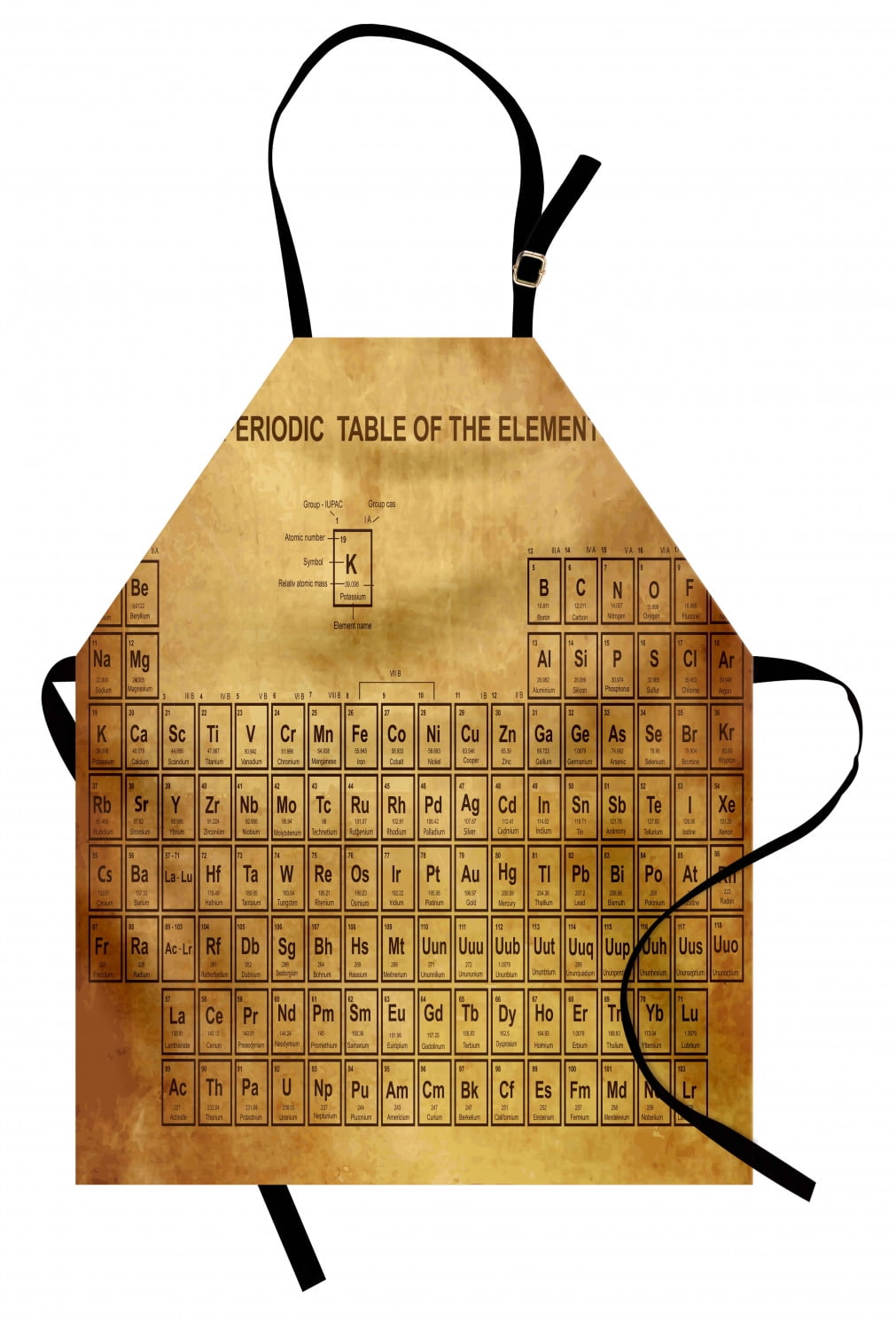 Science Apron Elements Chemistry Table Vintage Old Design for ...