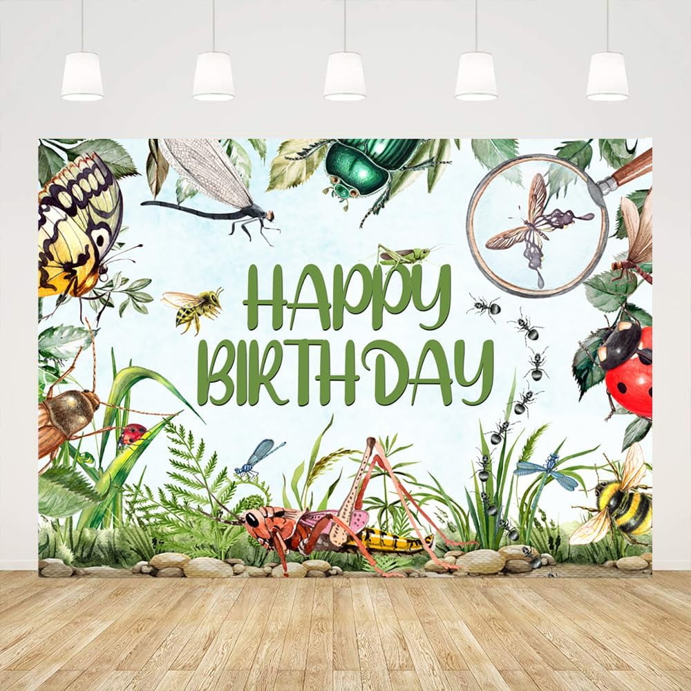 Science Birthday Backdrop Inserts Theme Birthday Party Decorations for ...