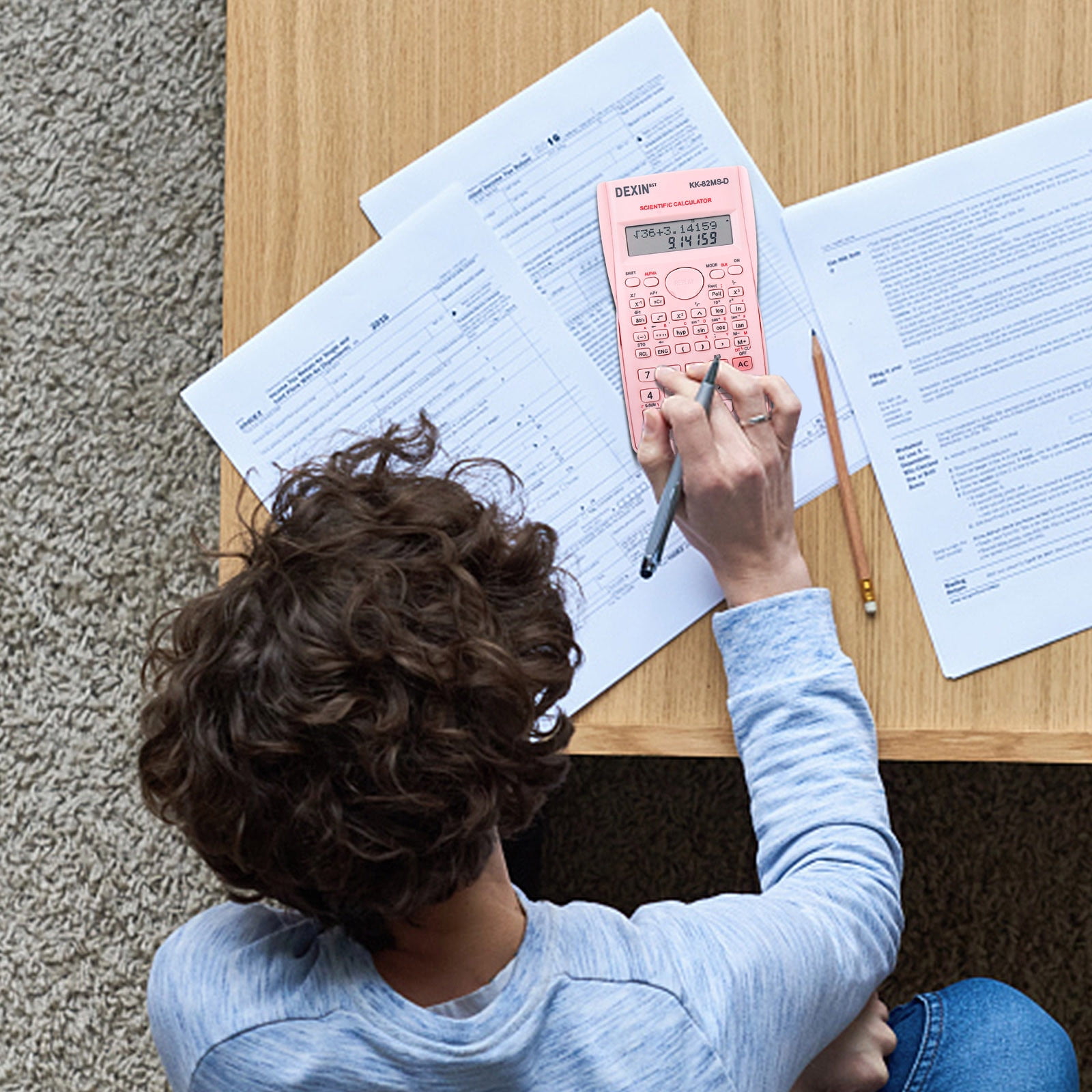 Science Calculator 12 Digits Line Display Multifunctional Learning ...