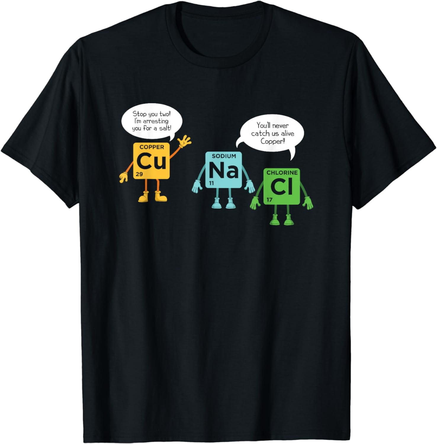 Science Chemistry Periodic Table Funny Scientist Nerd Geeks T-Shirt - Walmart.com