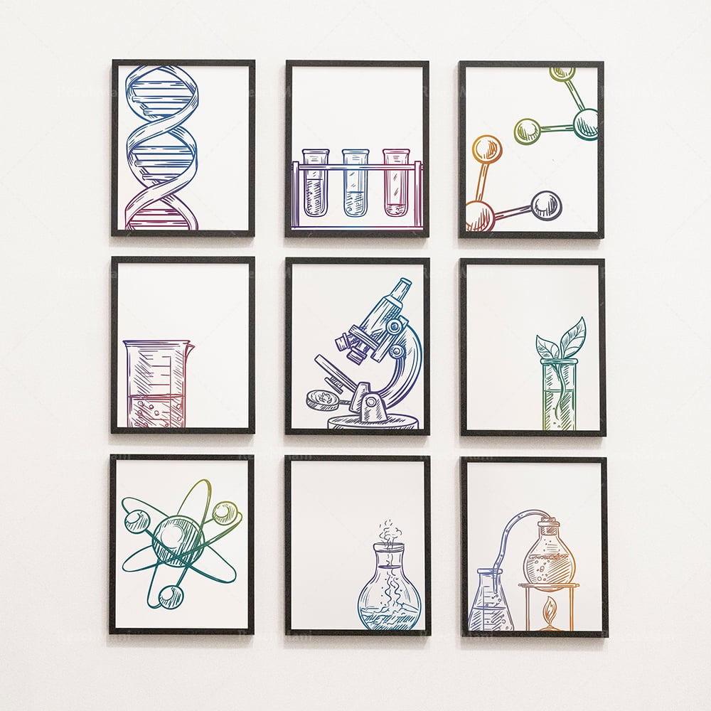 Science Class Prints - Classroom Decor, High School Middle School ...