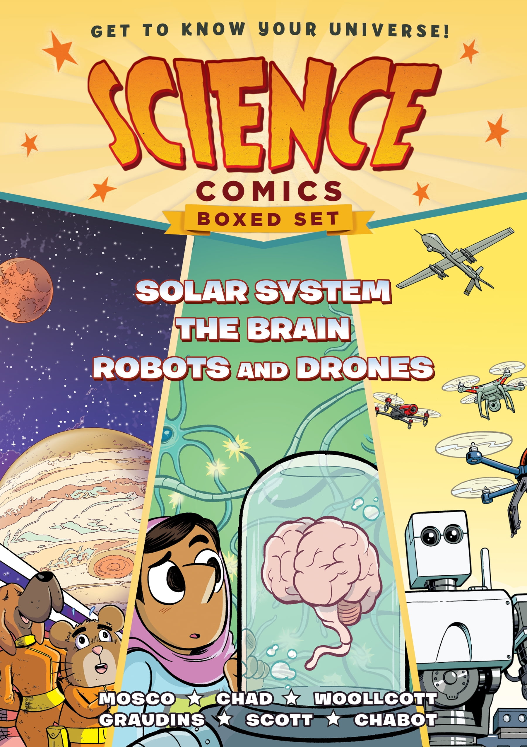 Science Comics: Science Comics Boxed Set: Solar System, The Brain, and ...