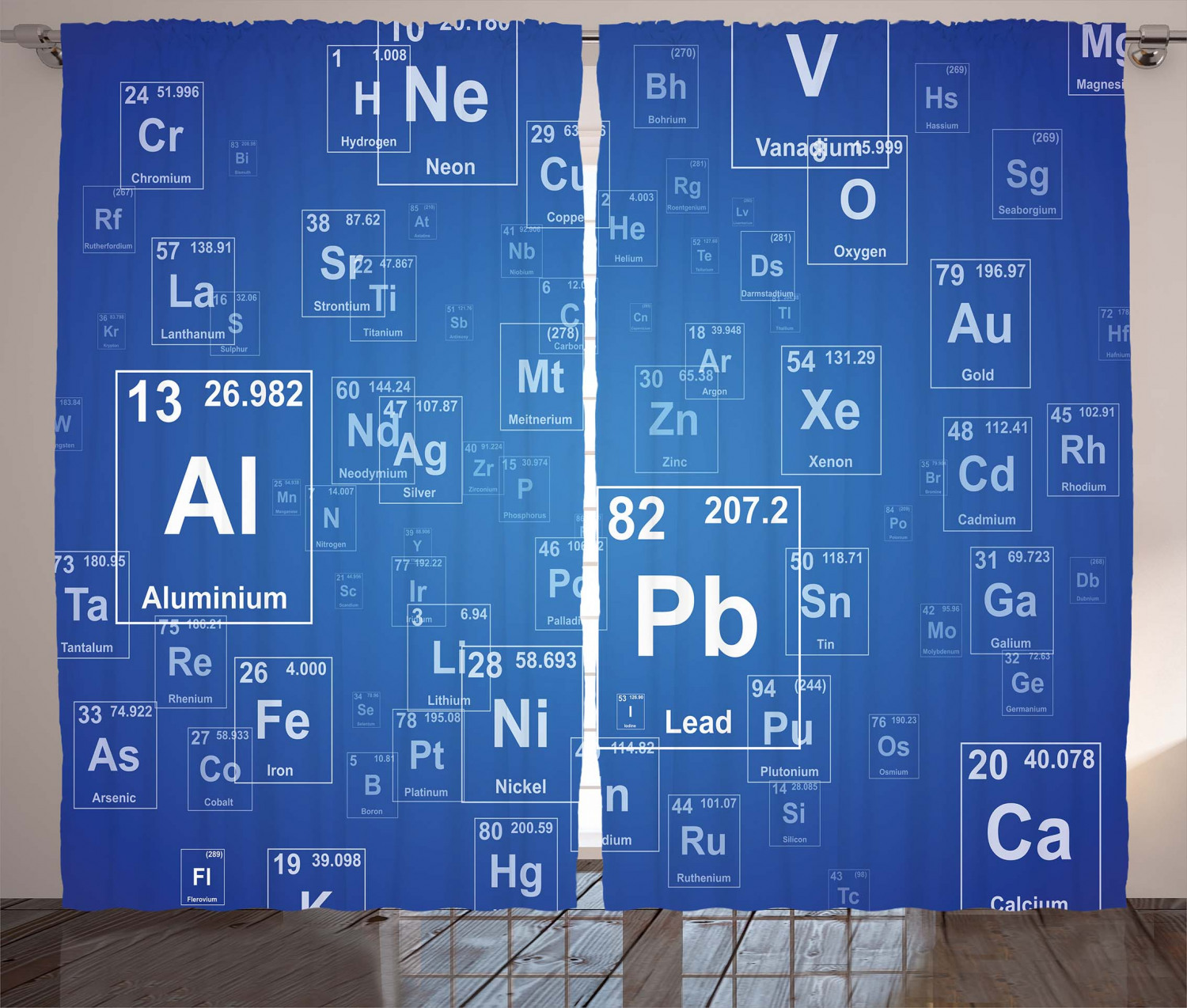 Ambesonne Science Curtains 2 Panel Set, Tv Show Theme Chemistry, 108" x ...