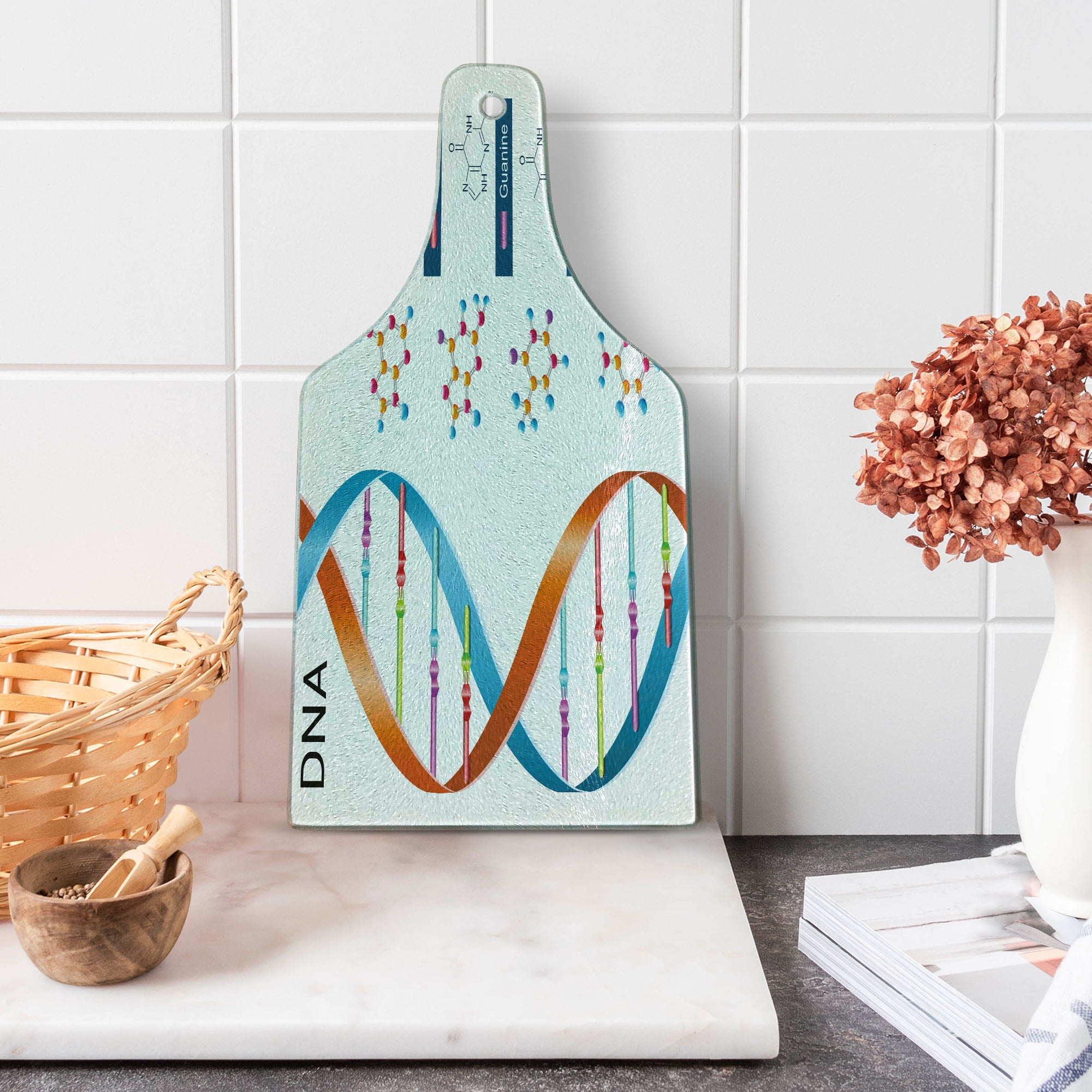 Science Cutting Board, DNA Bases Chemistry Biochemistry Biotechnology ...