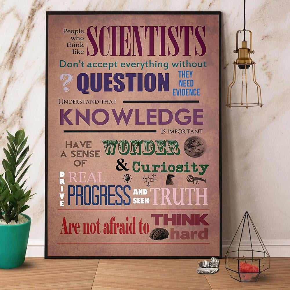 Science Don'T Accept Everything Without Question Poster No Frame Matte ...