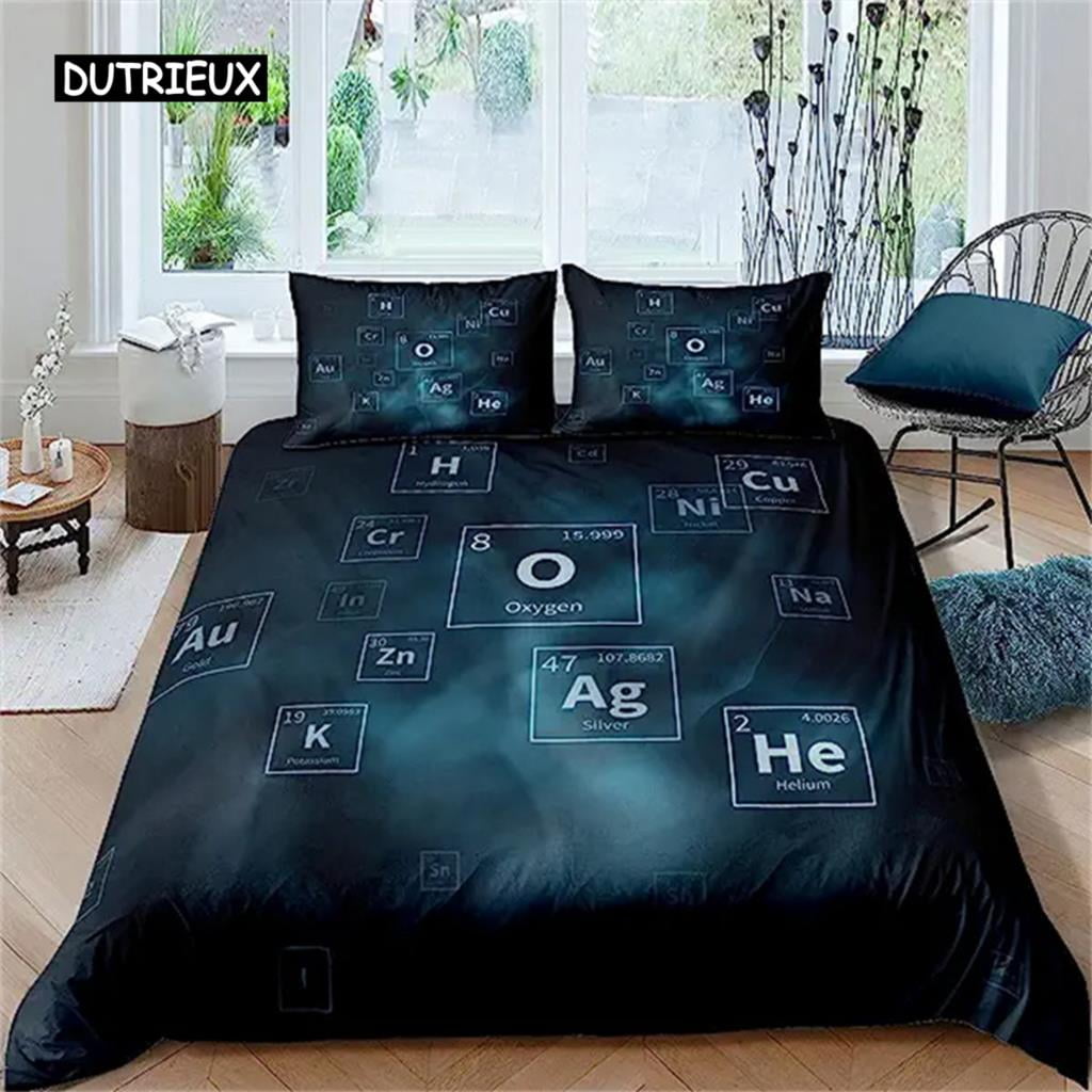 Science Duvet Cover Periodic Table of Bedding Set Chemistry Lovers ...