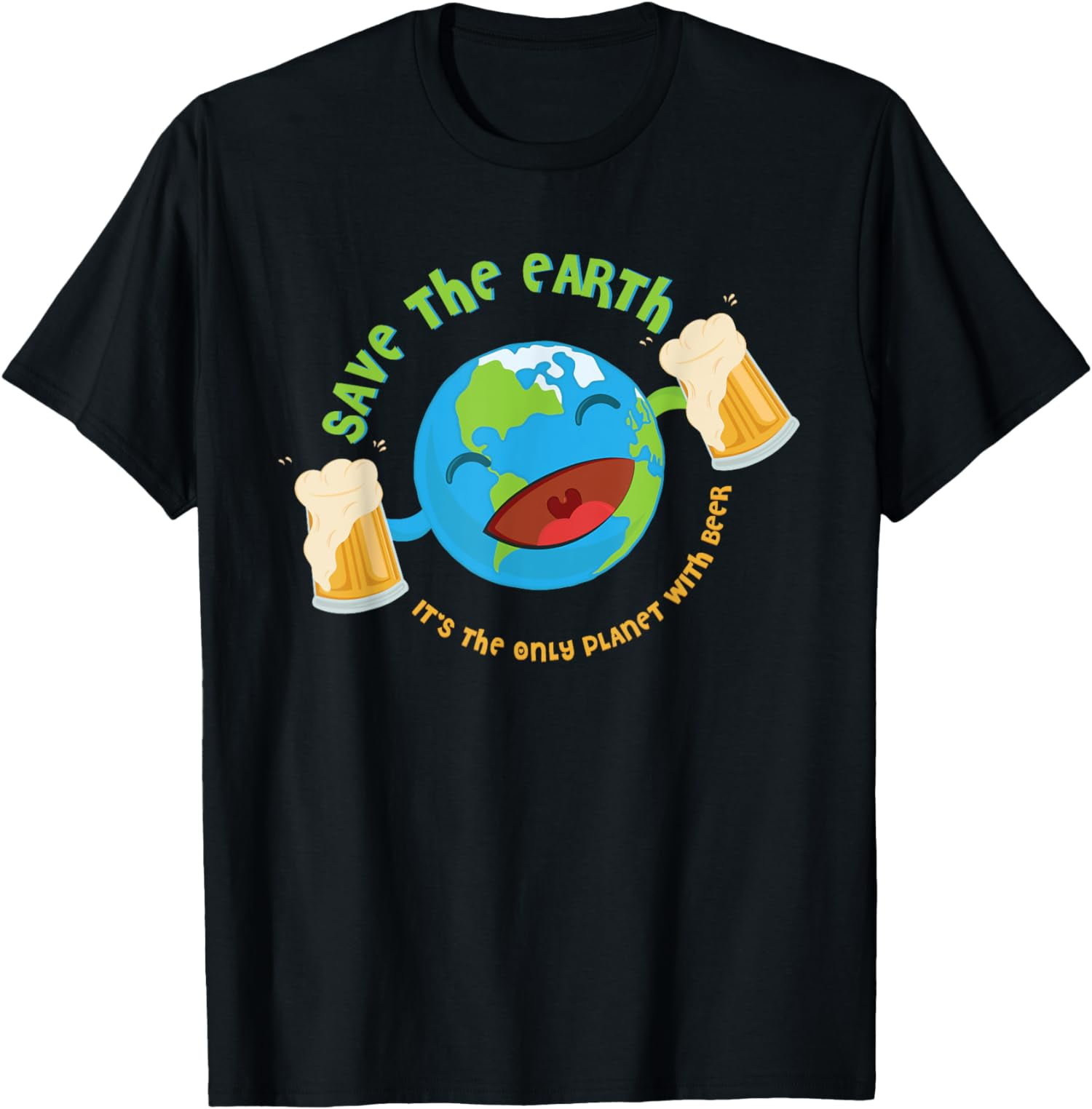 Science Eco Warrior Beer Save Earth Meme Planet Humour Joke T-Shirt ...