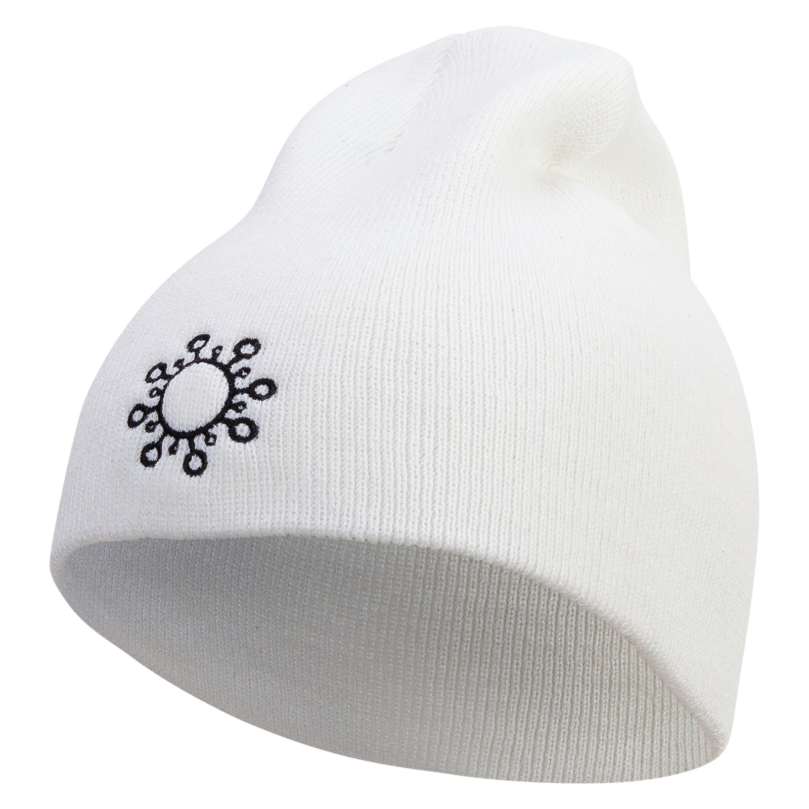 Science Embroidered 8 inch Acrylic Short Blank Beanie - White OSFM ...