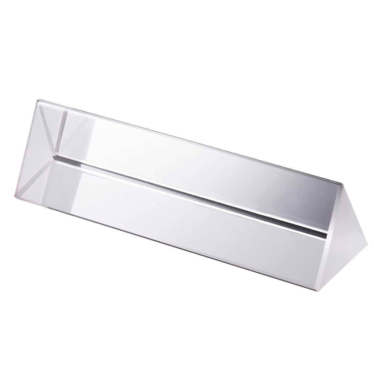 NIAIZEK Triangular Prism Silver Optical Glass 1Pcs 3.9*1.2*1.2in ...