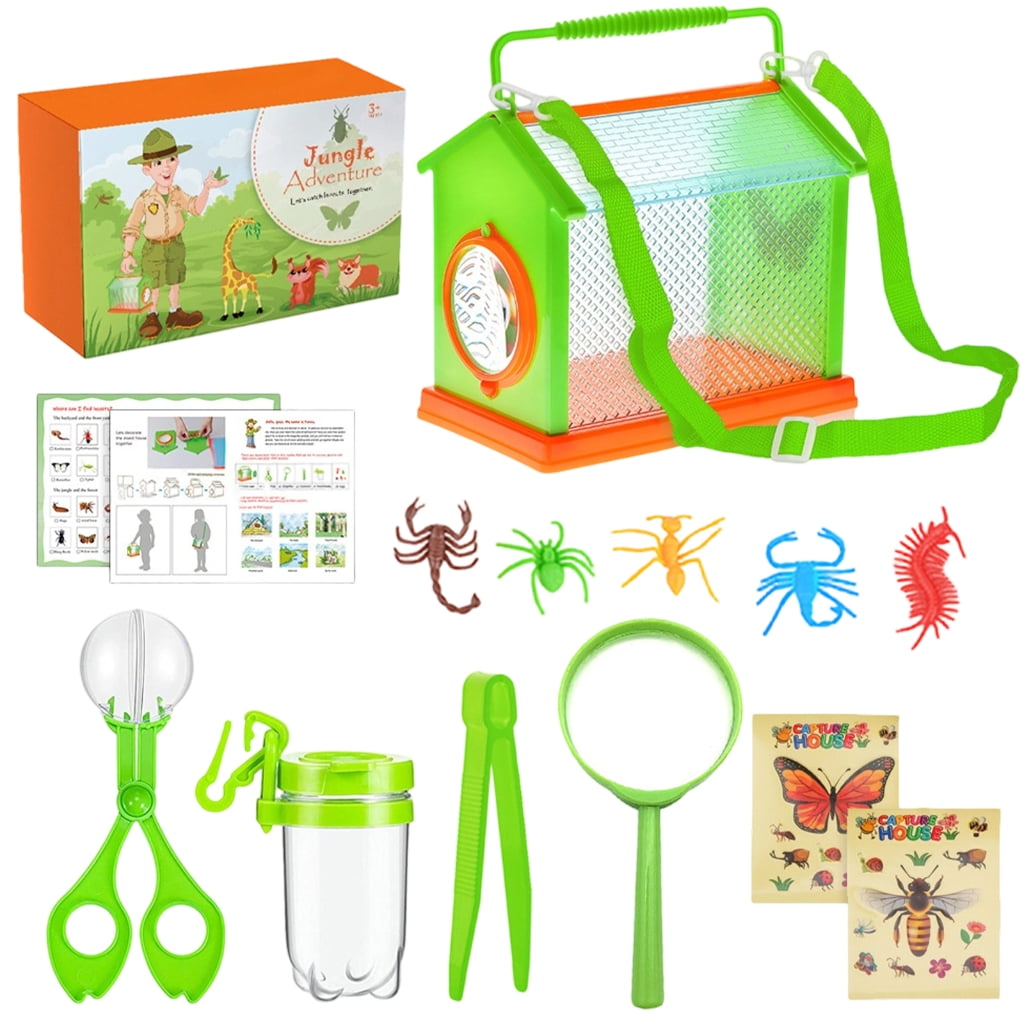 Science Exploration Set For Kids With Insect Observation Tool Magnifier ...