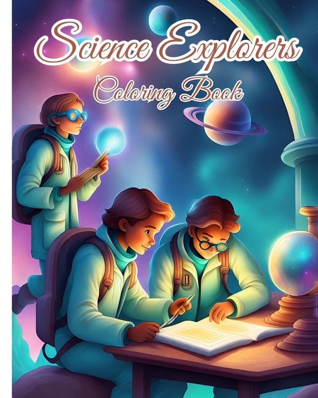 Science Explorers Coloring Book For Kids: Outer Space, Workings of ...