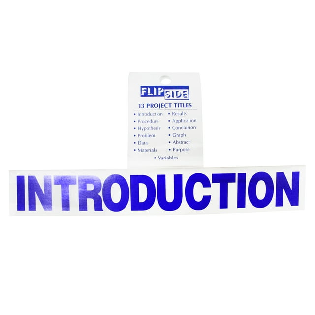 Science Fair Project Titles, Blue, 13 per Pack, 12 Packs - Walmart.com