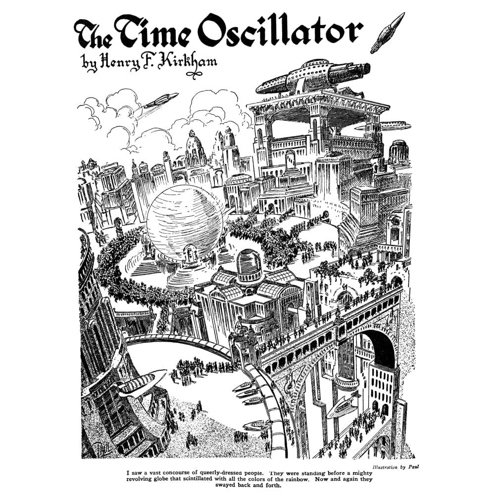 Science Fiction 1929. Ncover For 'The Time Oscillator ' By Henry F ...