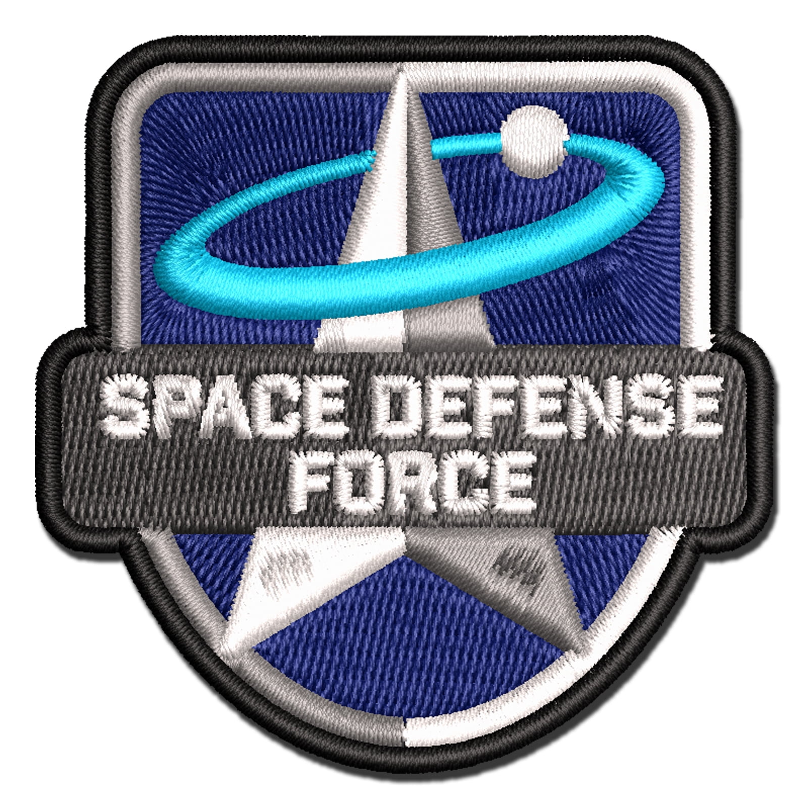 Science Fiction Space Defense Force Logo Applique Multi-Color ...